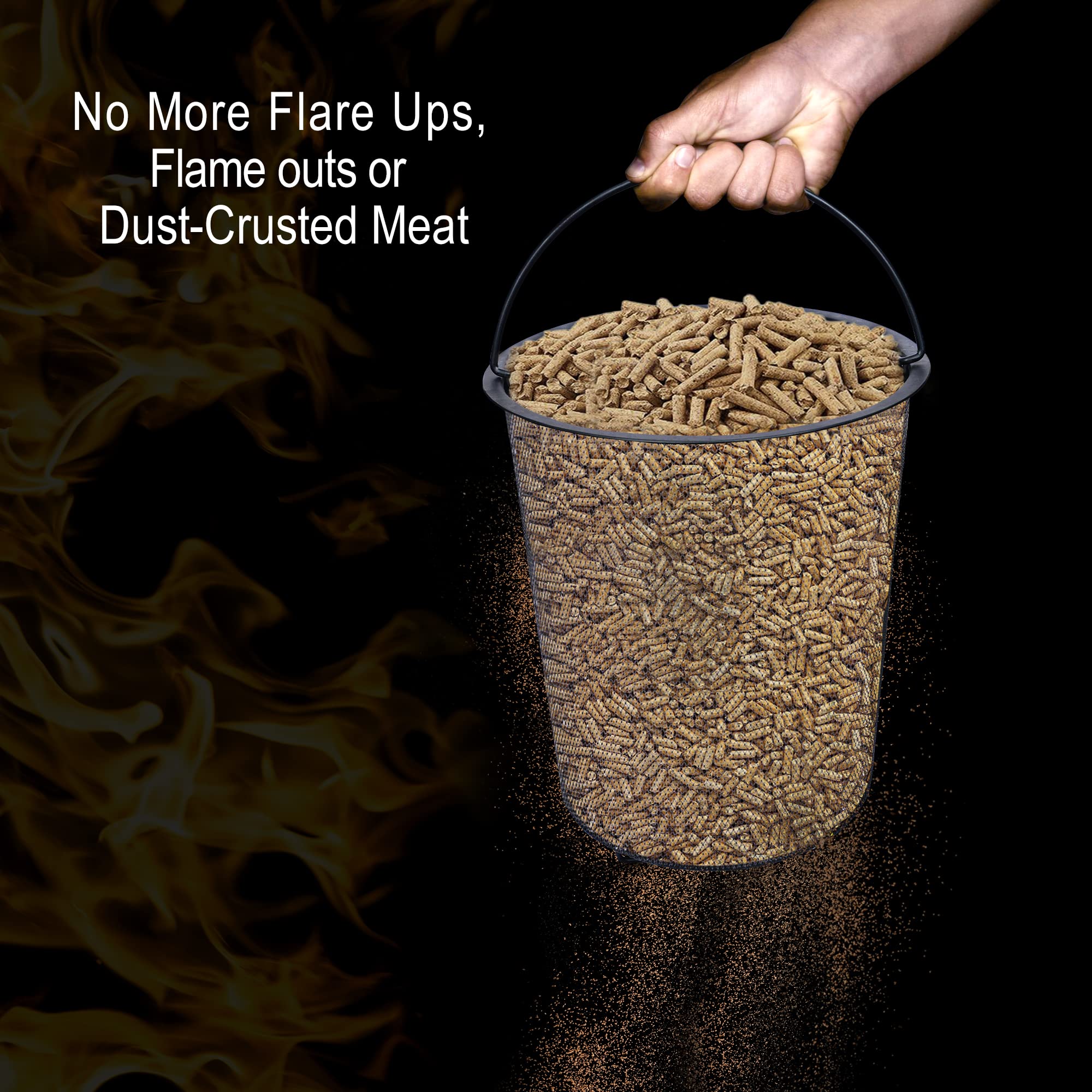 ROUNDSILL Wood Pellet Storage Containers for Smoker - XL 20LB Grill ...