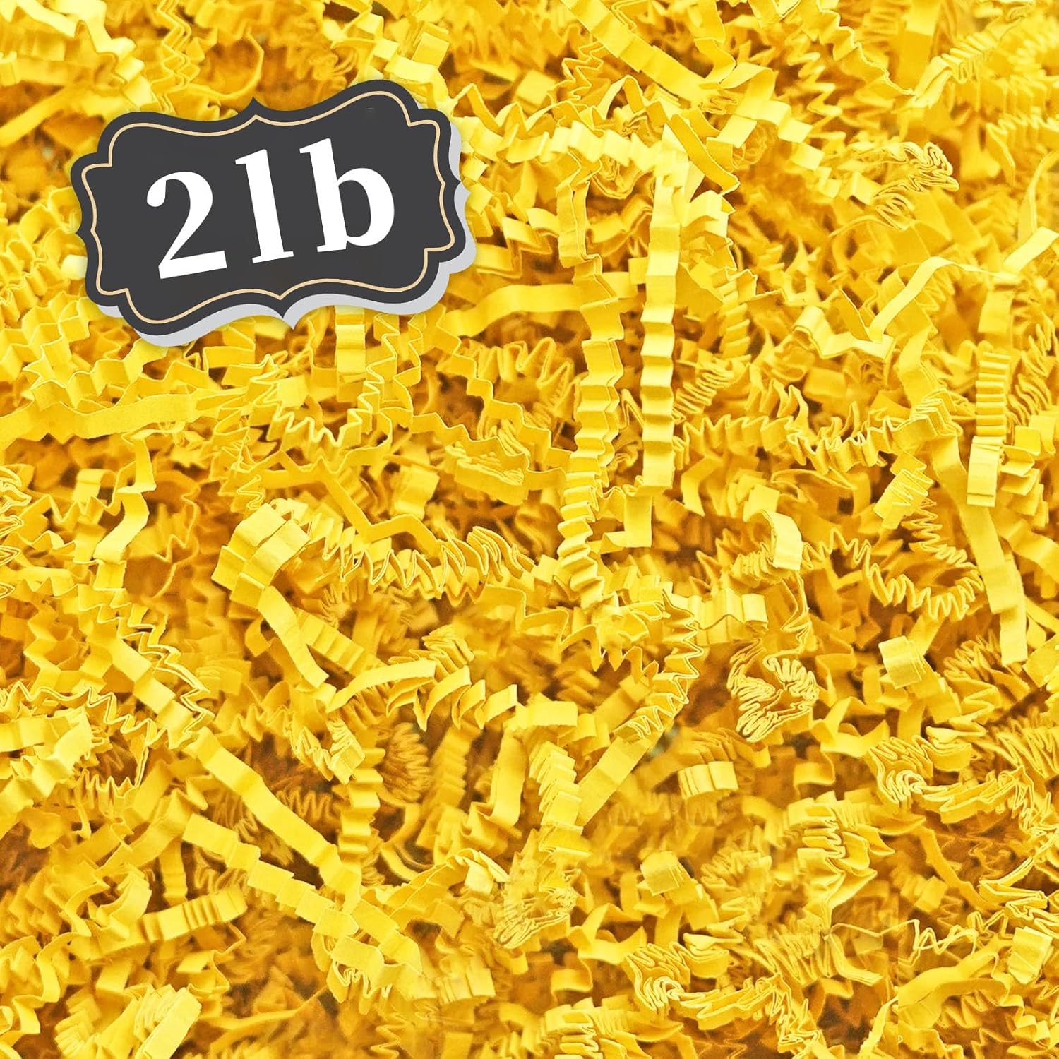 Amazon.com: ZEBMOON 2 LB Yellow Crinkle Cut Paper Shred Filler Great ...
