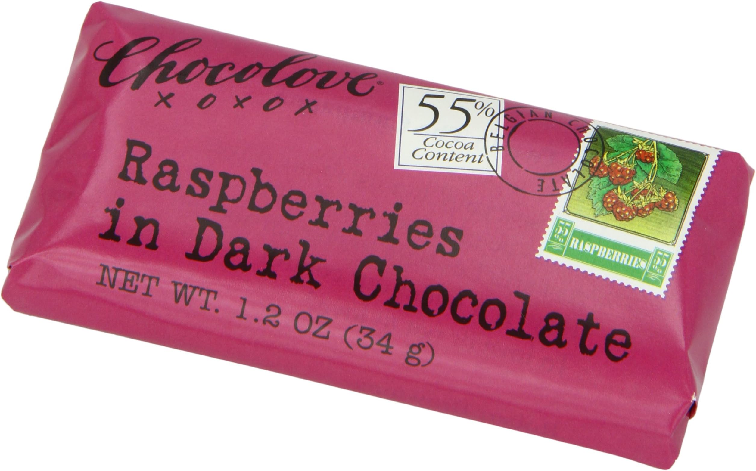 Amazon.com : Chocolove Raspberry Dark Chocolate, 1.2-Ounces (Pack of 12 ...