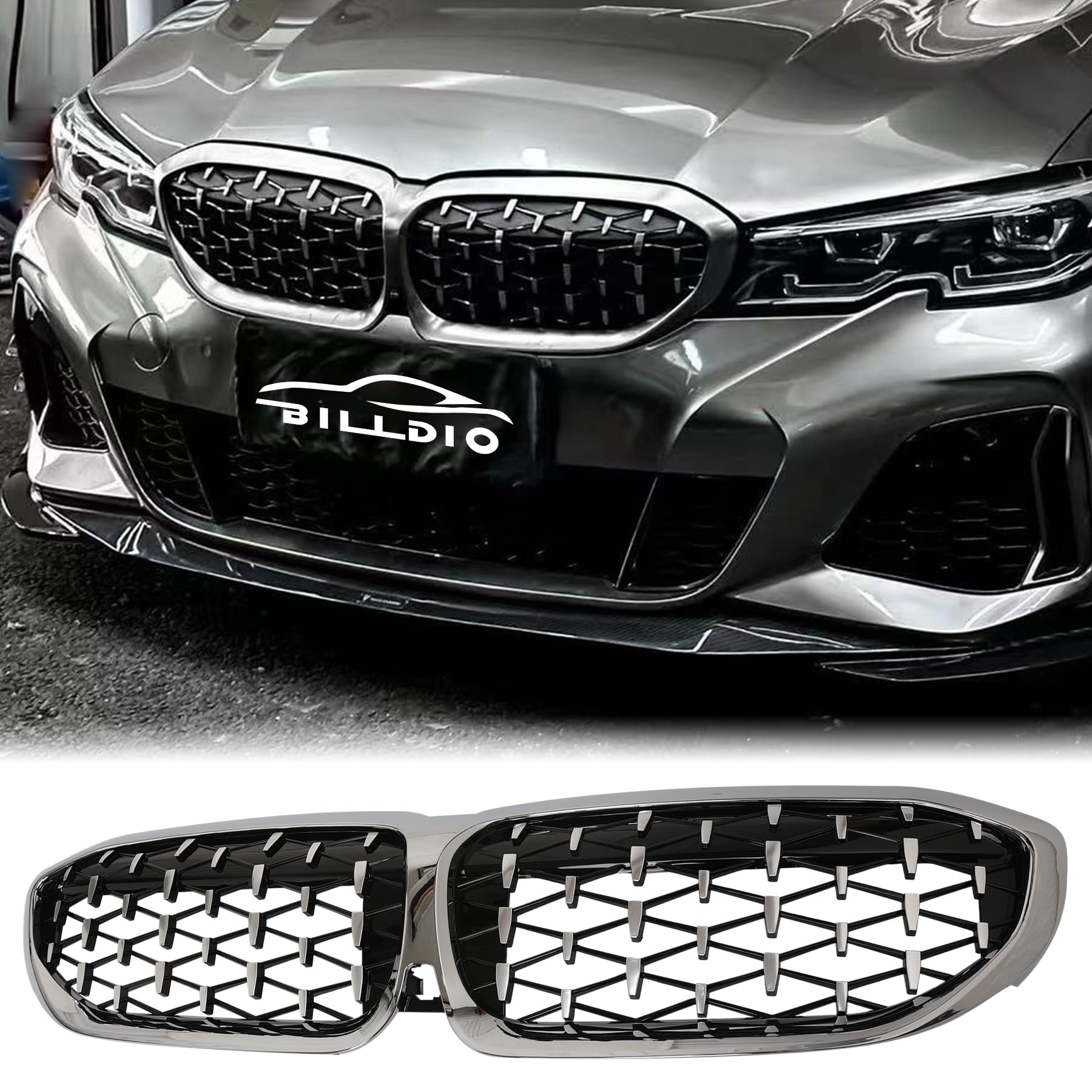 Amazon.com: BILLDIO G20 Grill - Chrome Kidney Grille Compatible With ...