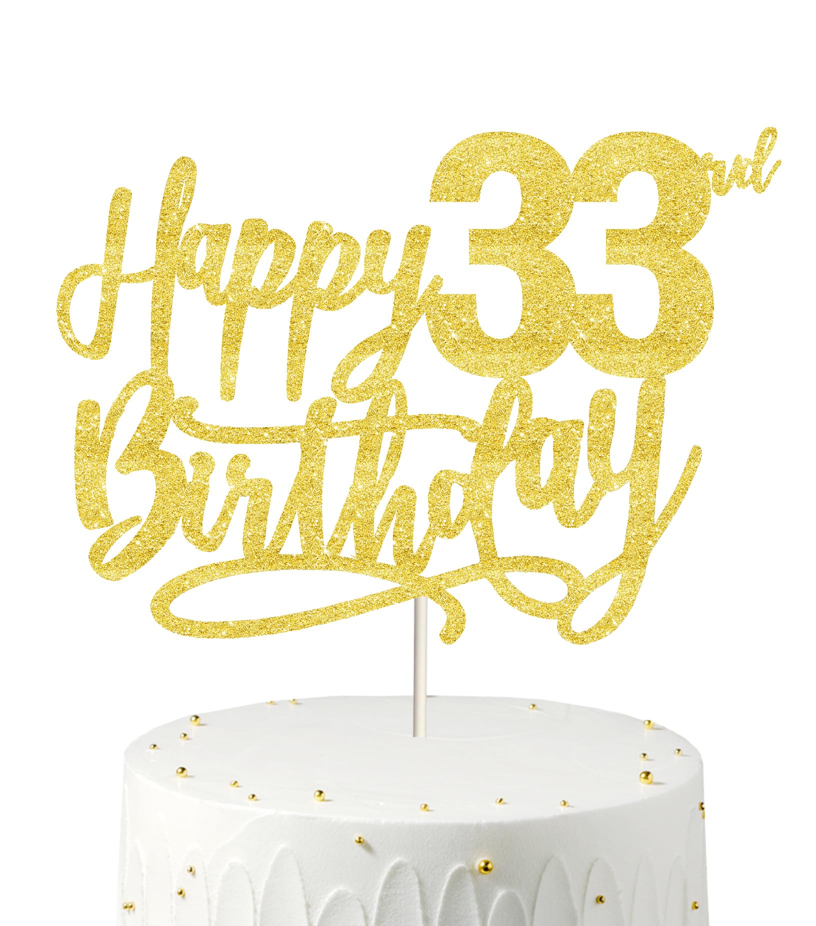 Snapklik.com : 33 Birthday Cake Toppers, 33rd Birthday Decorations,33rd ...