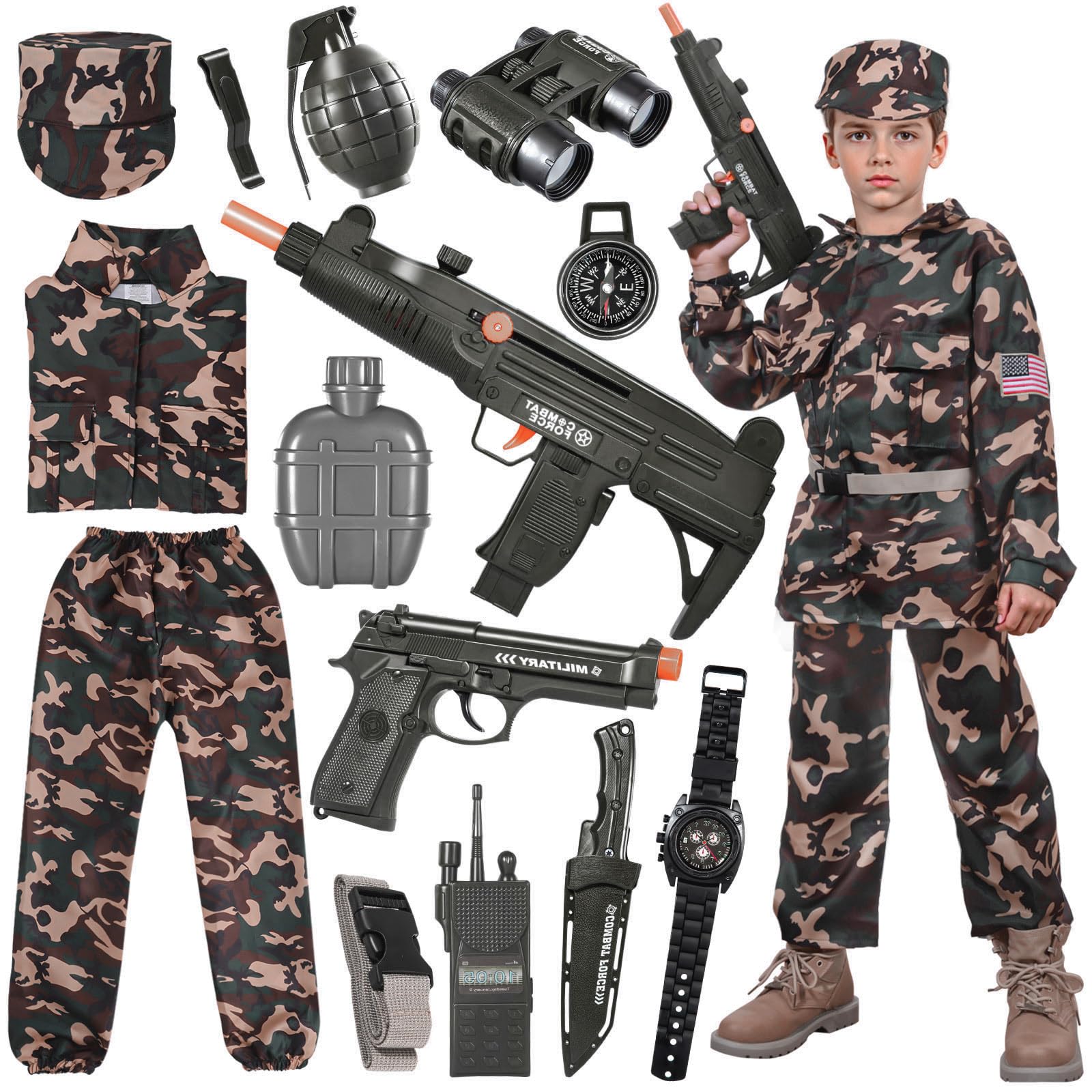 Snapklik.com : KIZONLY Army Costume For Boys, Halloween Costumes For ...