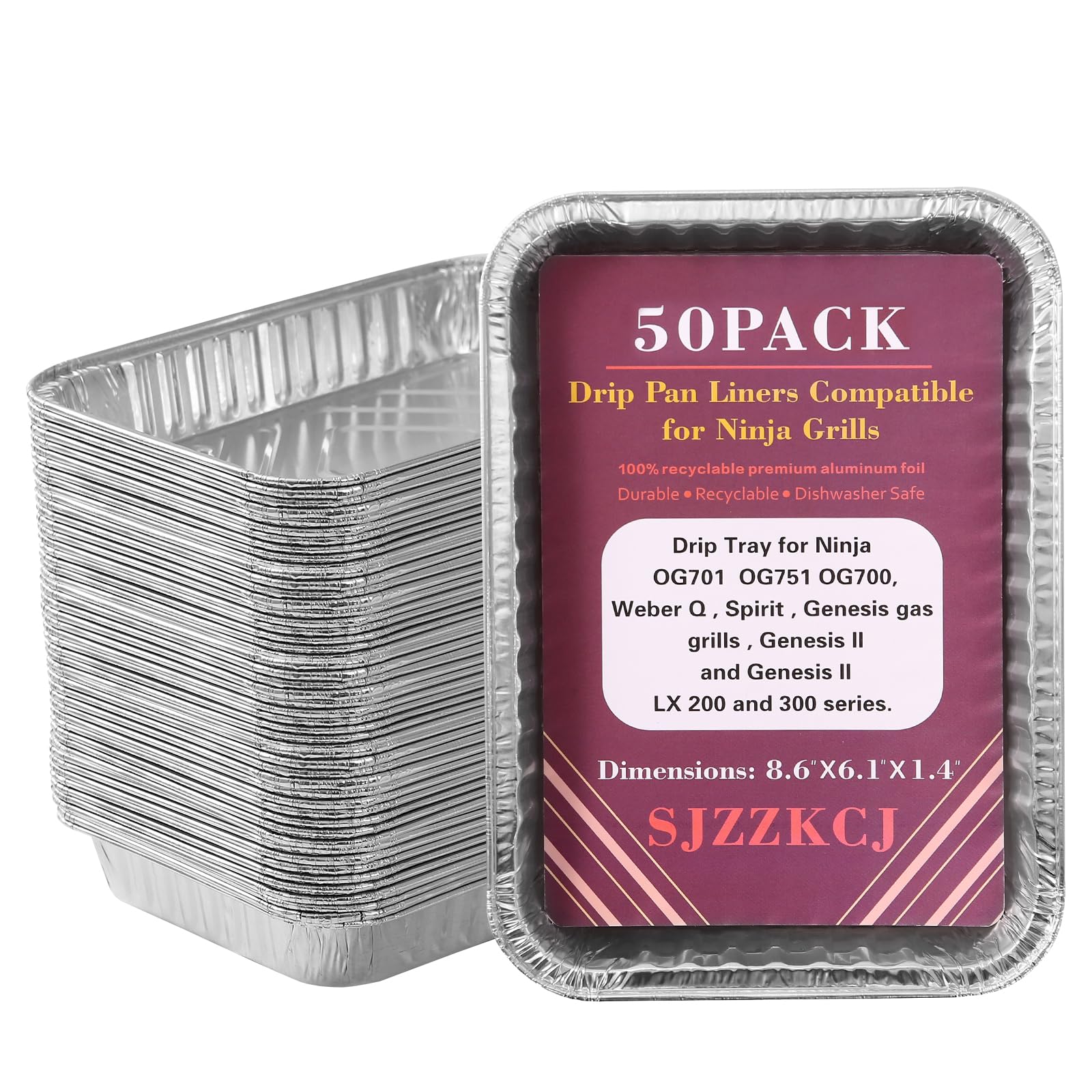 Amazon.com: 50 Pack Drip Pans Liners Compatible for Ninja OG701 OG751 ...