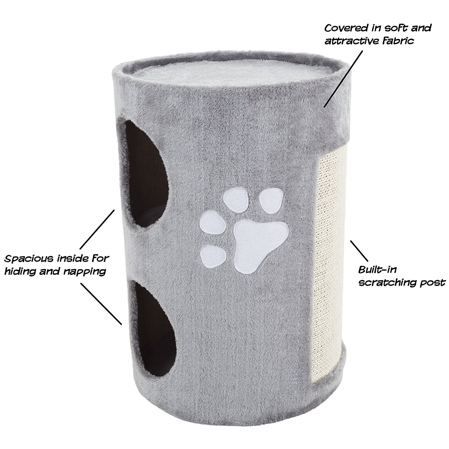 Snapklik.com : 20.5-Inch Cat Condo - 2 Story Cat House