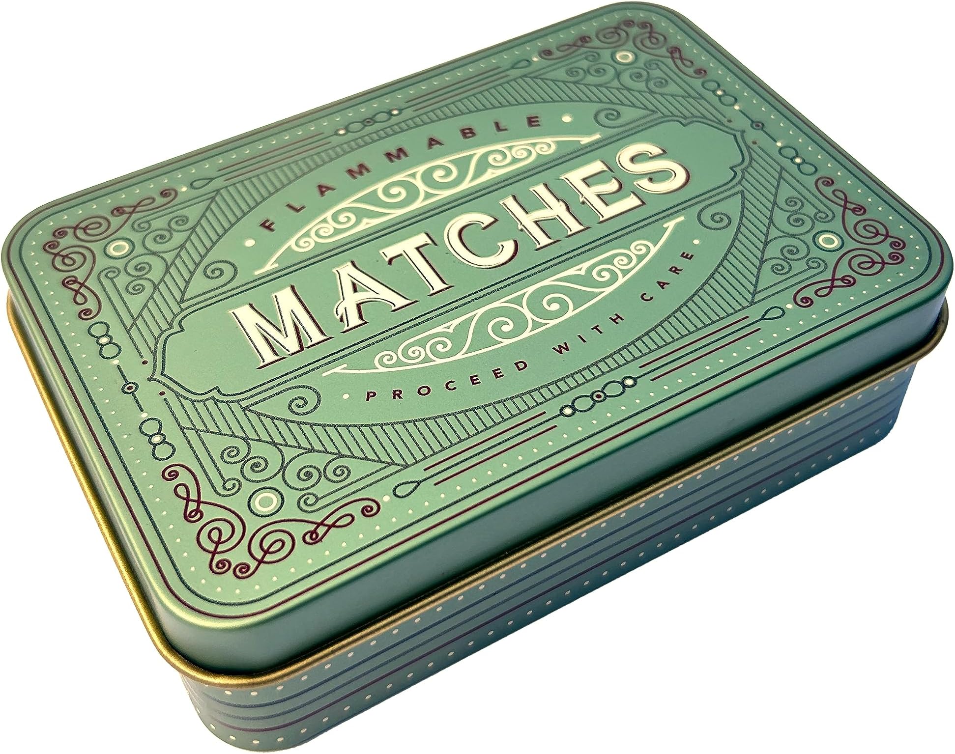 TINIT Matches Tin - Match Storage Box Metal Tin Matchbox Holder Candle ...