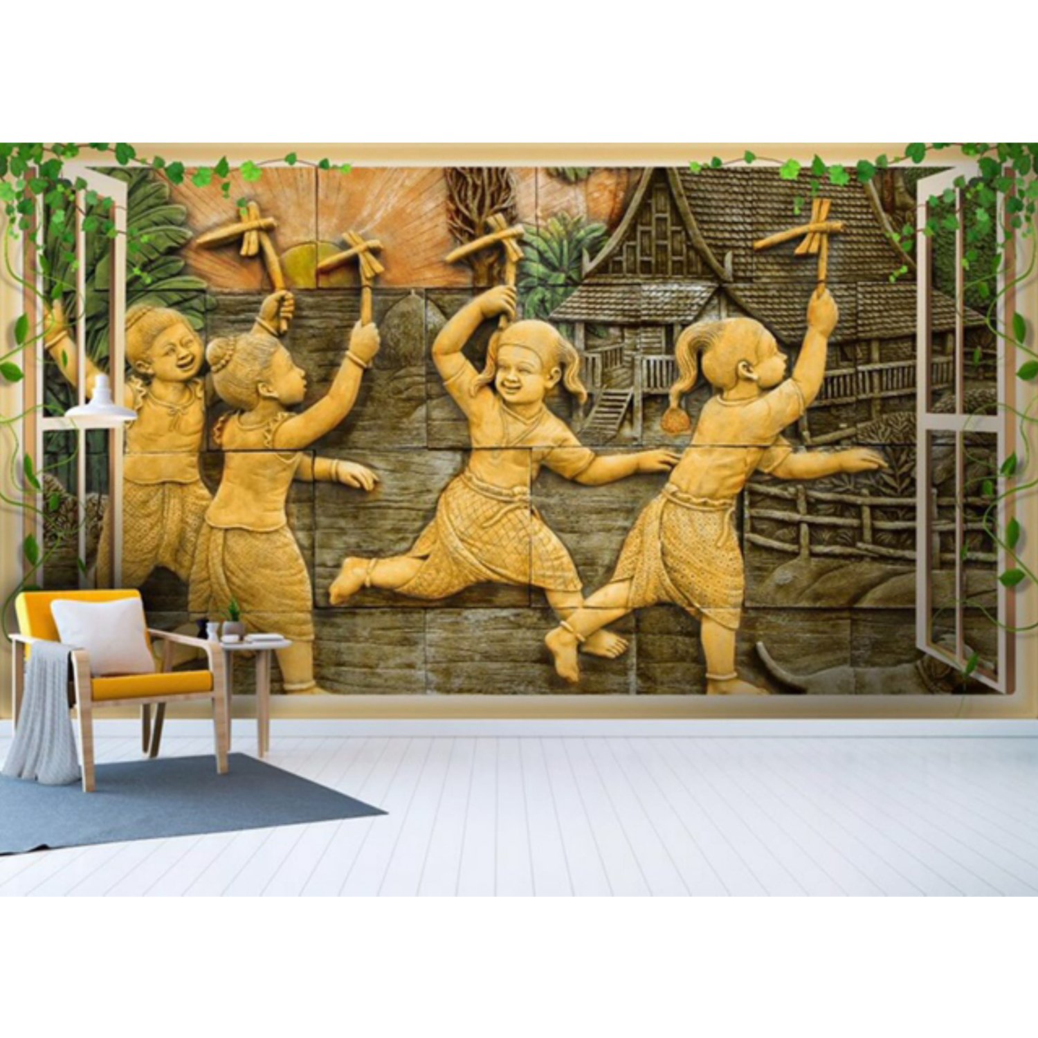 Tondak stylish designer wallpaper (53 foot) : Amazon.in: Home Improvement