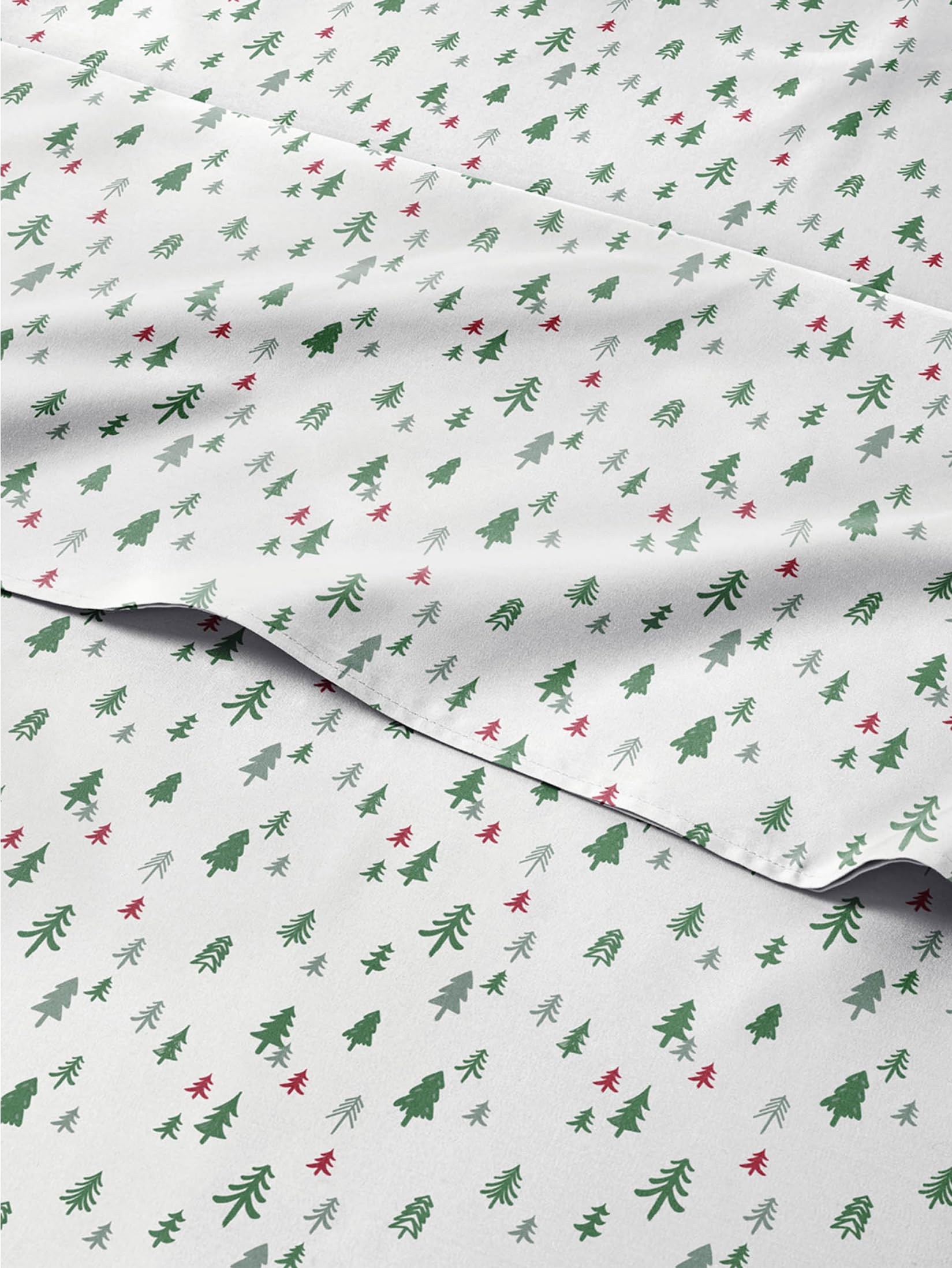 Amazon.com: Twin Christmas Trees Sheet Set - Holiday Xmas Pattern ...