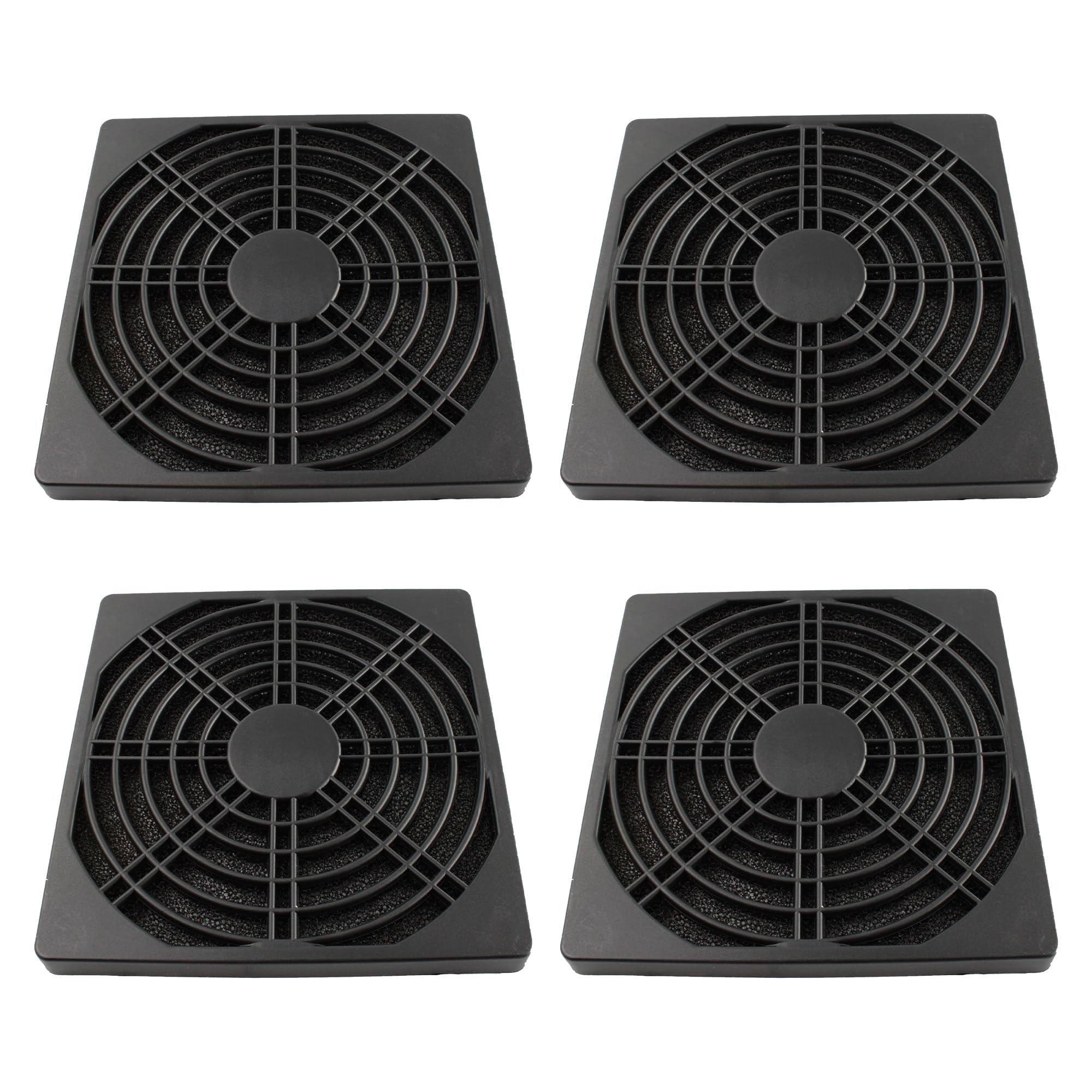 Amazon.com: Adyoney 4 Pcs 120mm Black Square Plastic Cooling Fan Filter ...