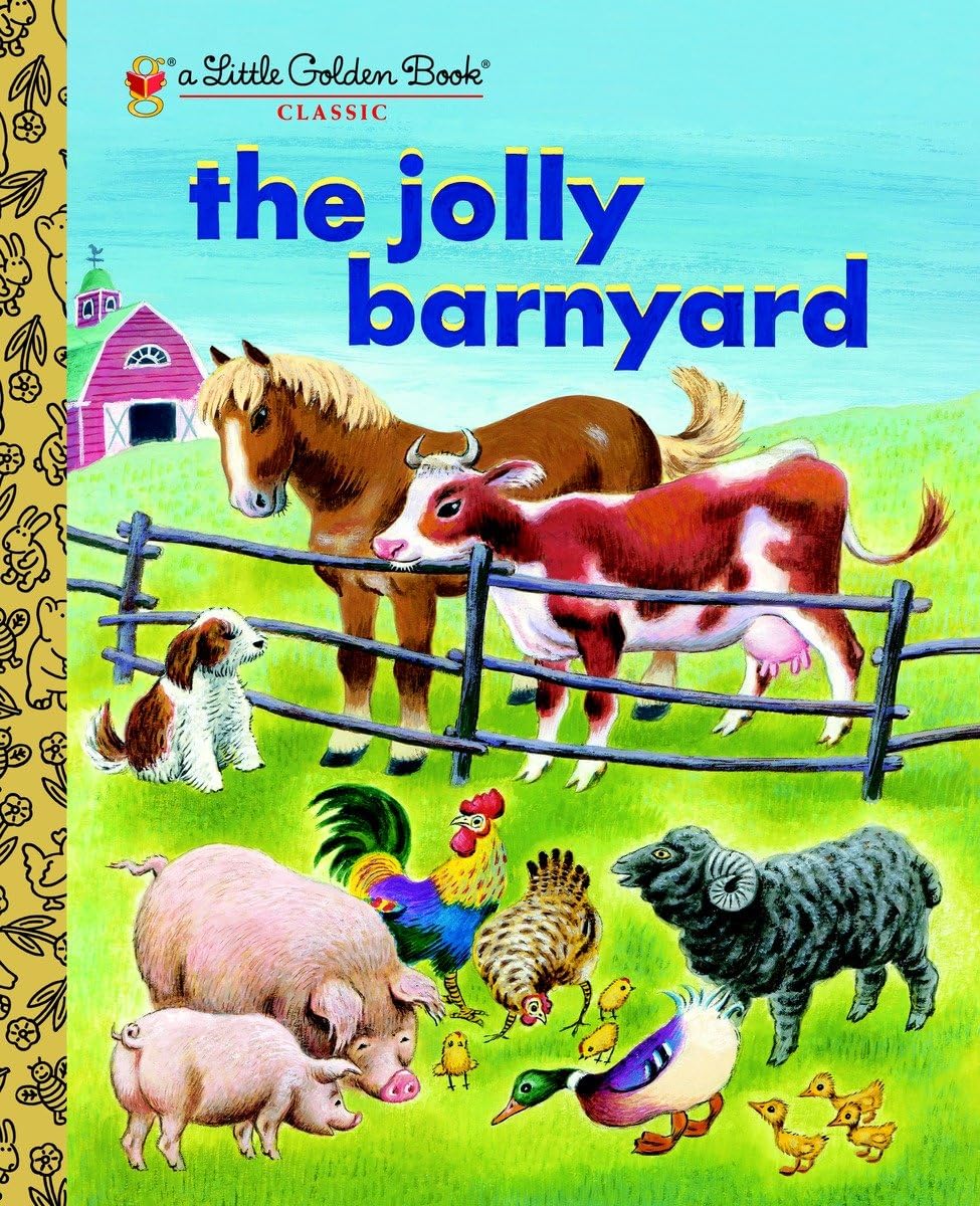 Amazon.com: The Jolly Barnyard (Little Golden Book): 9780375828423 ...