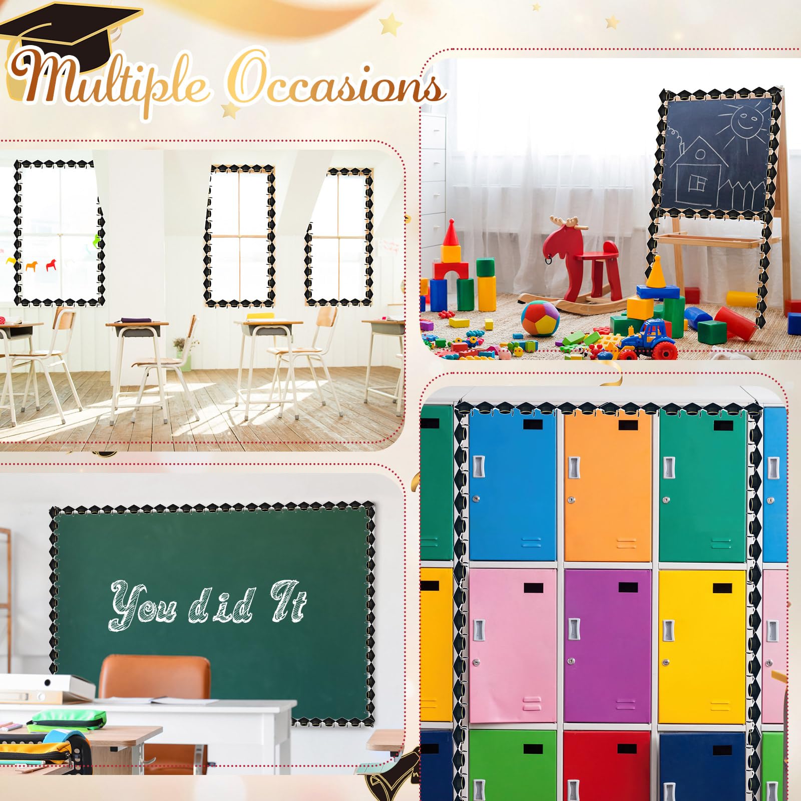 Snapklik.com : Trandraft 32.8 Ft Graduation Bulletin Board Border ...