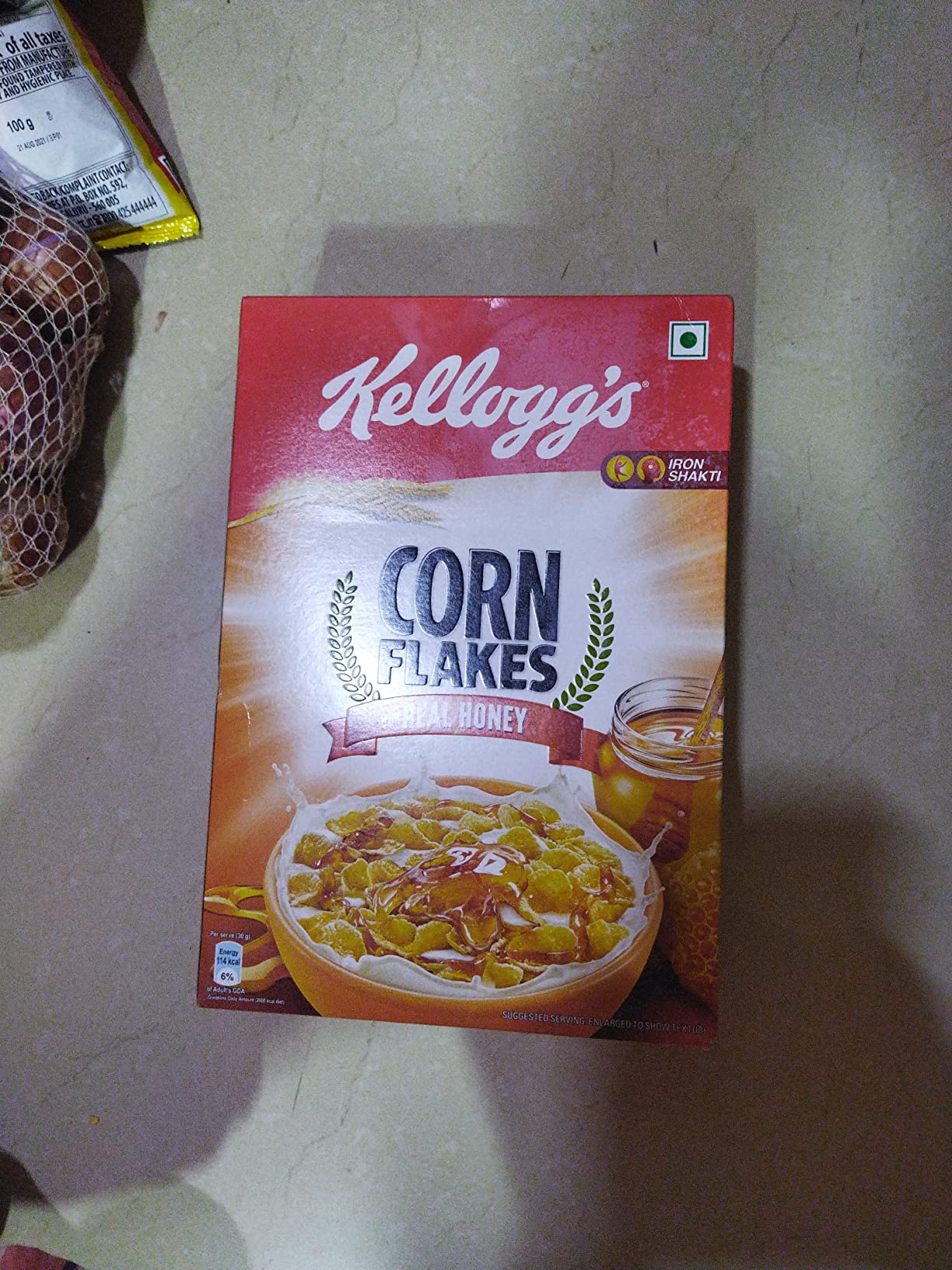 Kellogg's Cornflakes Real, Honey | High In Iron, Vitamin B1, B2, B3, B6 ...