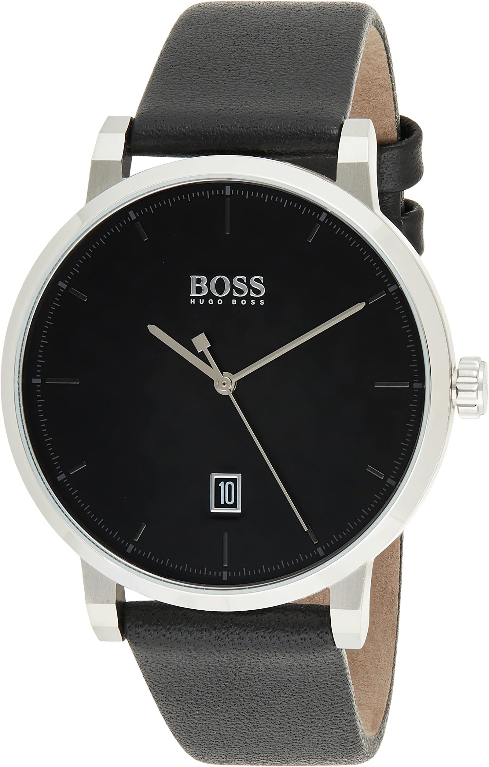 BOSS Herren Analog Quarz Uhr mit Leder Armband 1513484 : Amazon.de: Fashion