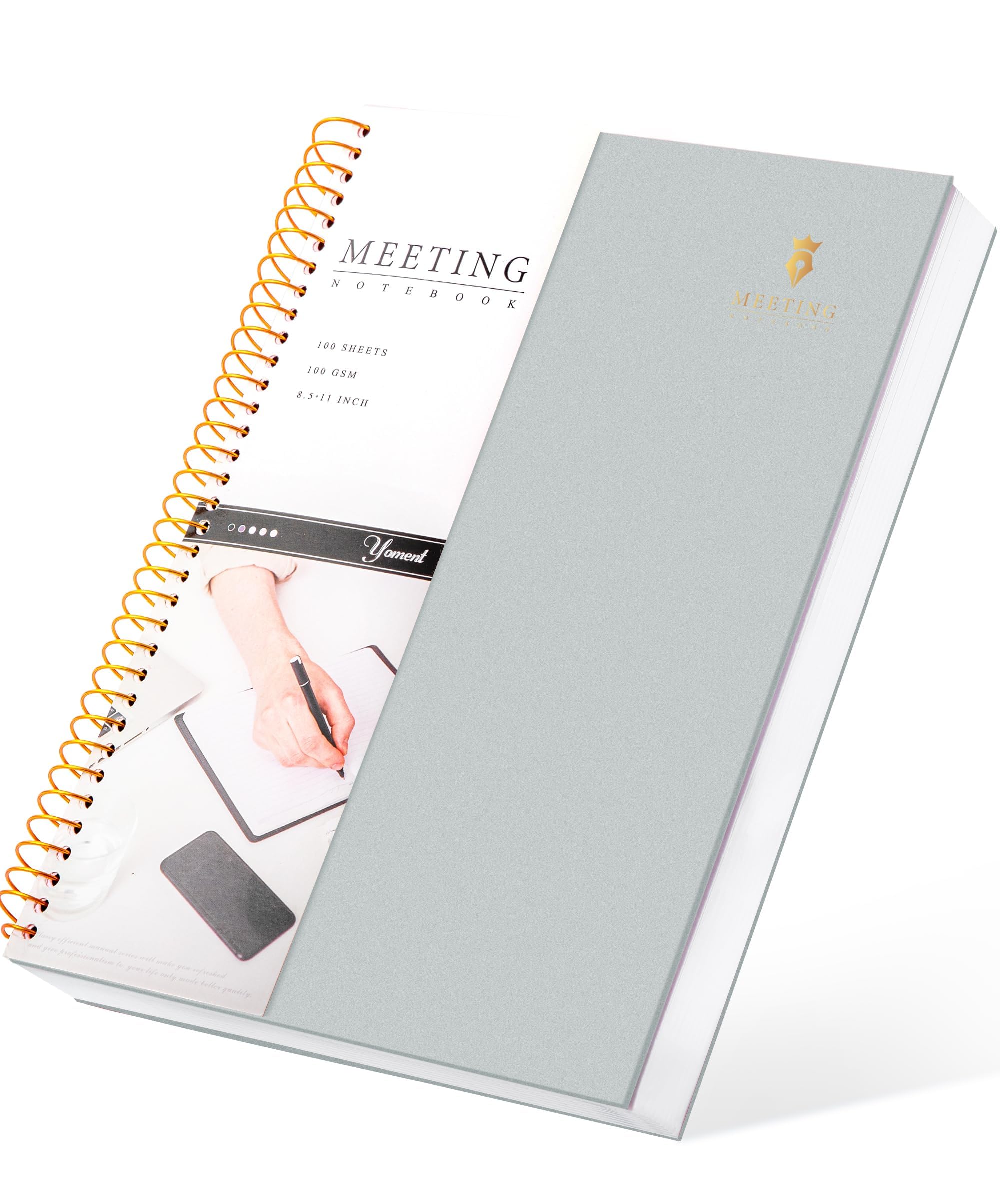 Amazon.com : Yoment Meeting Notebook for Work with Action Items 8.5 x ...
