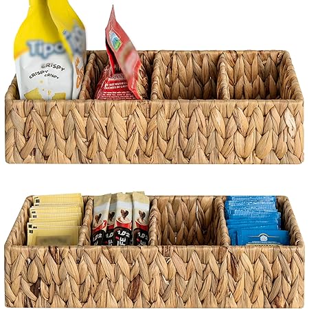 Amazon.com - StorageWorks Small Baskets for Organizing, Wicker Baskets ...