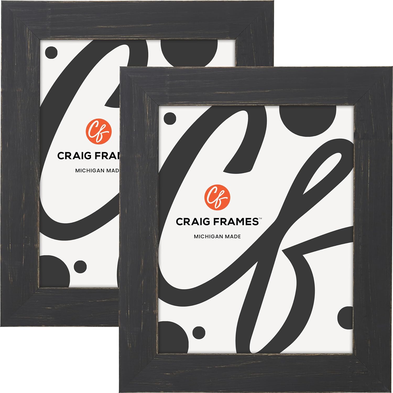 Amazon.com - Craig Frames Jasper, 9x11 Picture Frame, Charcoal Black ...