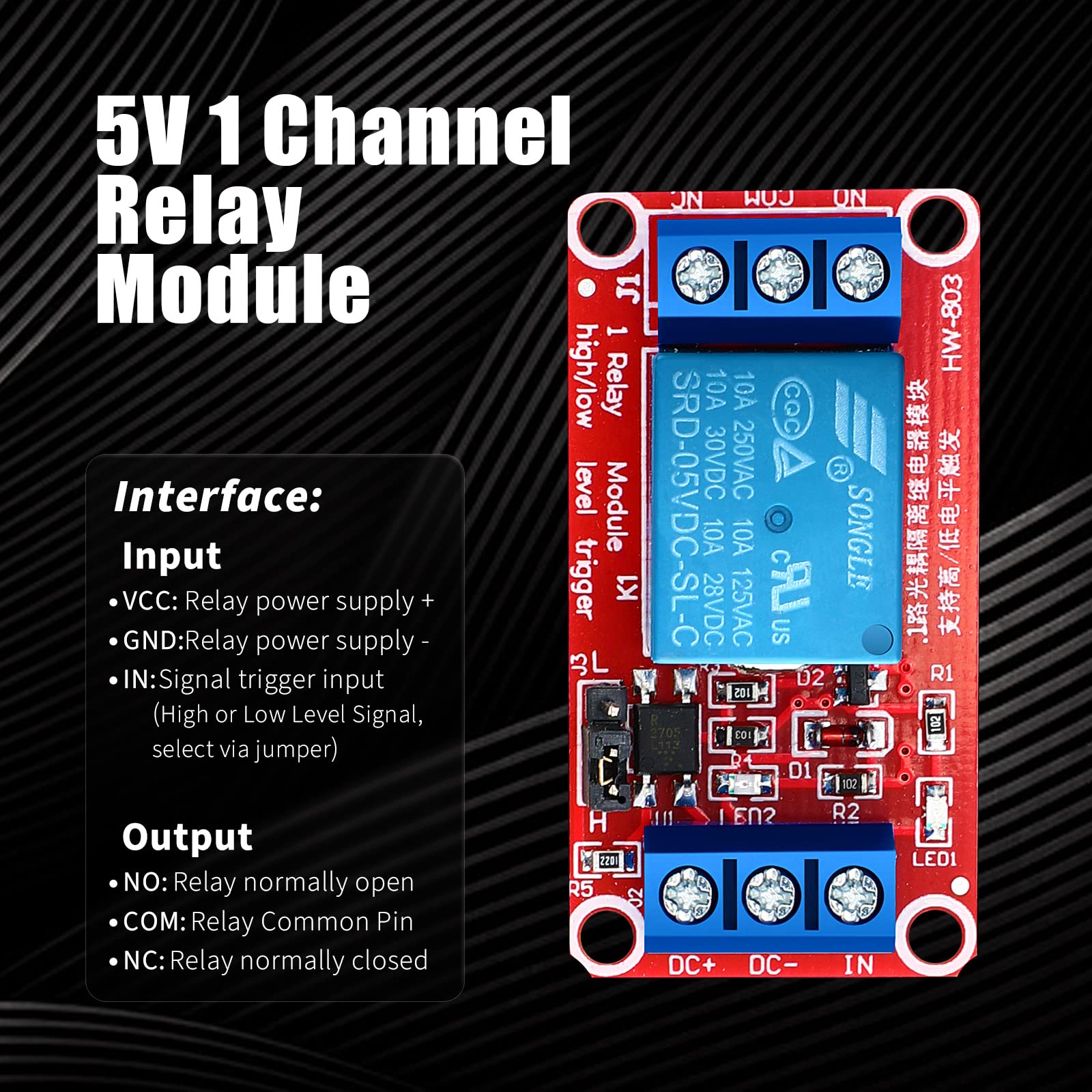 Snapklik.com : 24 Pcs 5v Relay Module One Channel Switch
