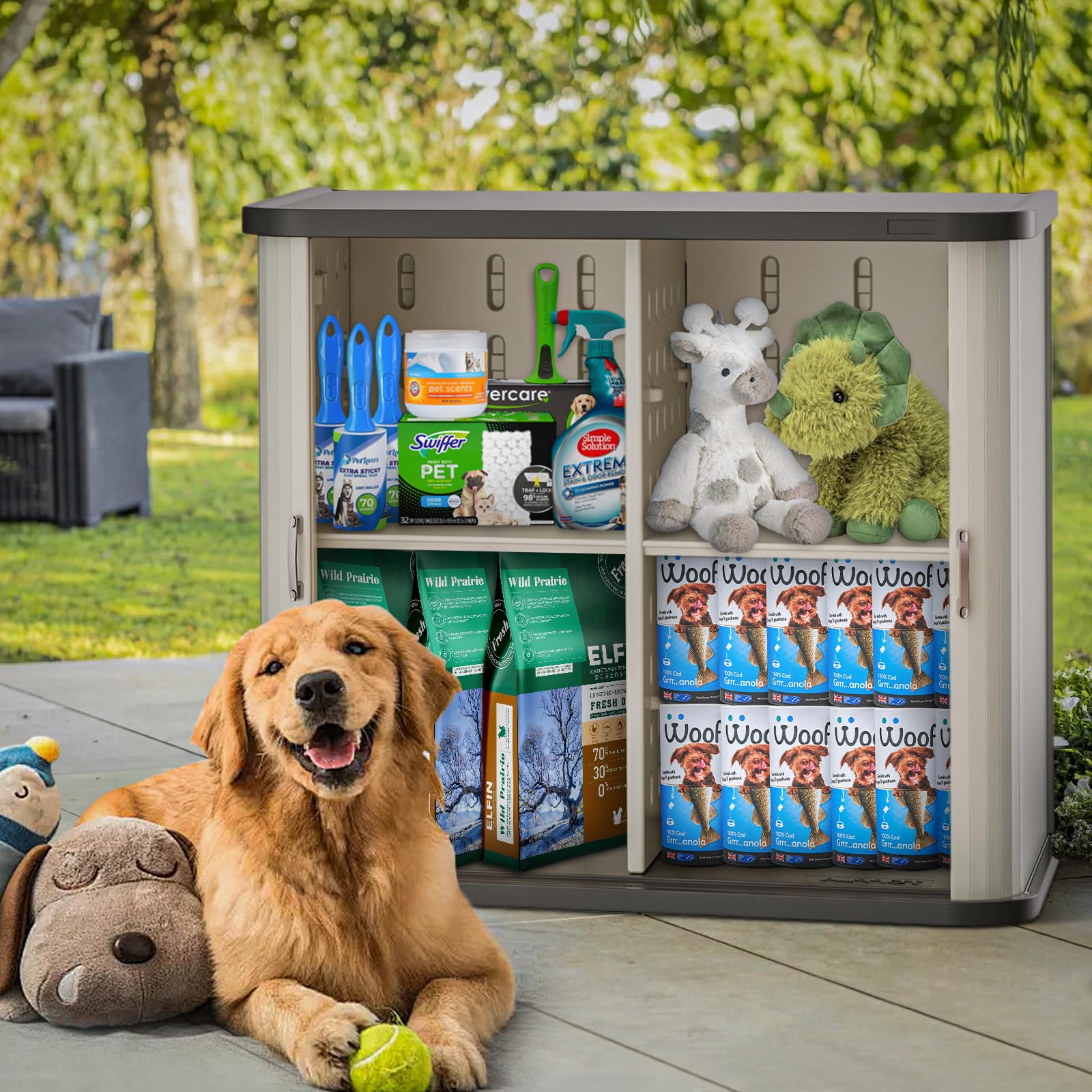 Snapklik.com : Topstor Resin Outdoor Storage Cabinet - Waterproof ...