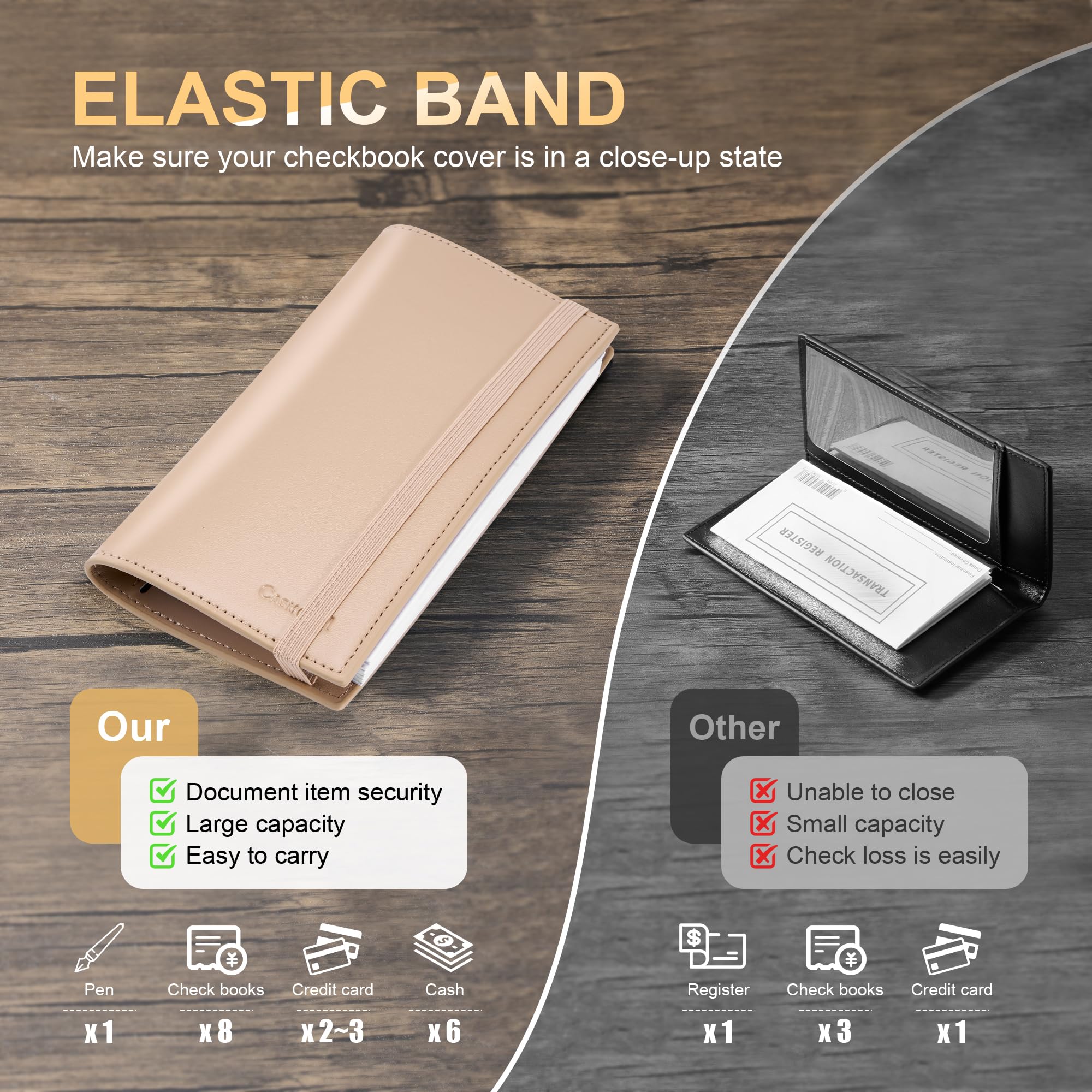 Snapklik.com : Checkbook Covers For Personal Checkbook Holder RFID ...