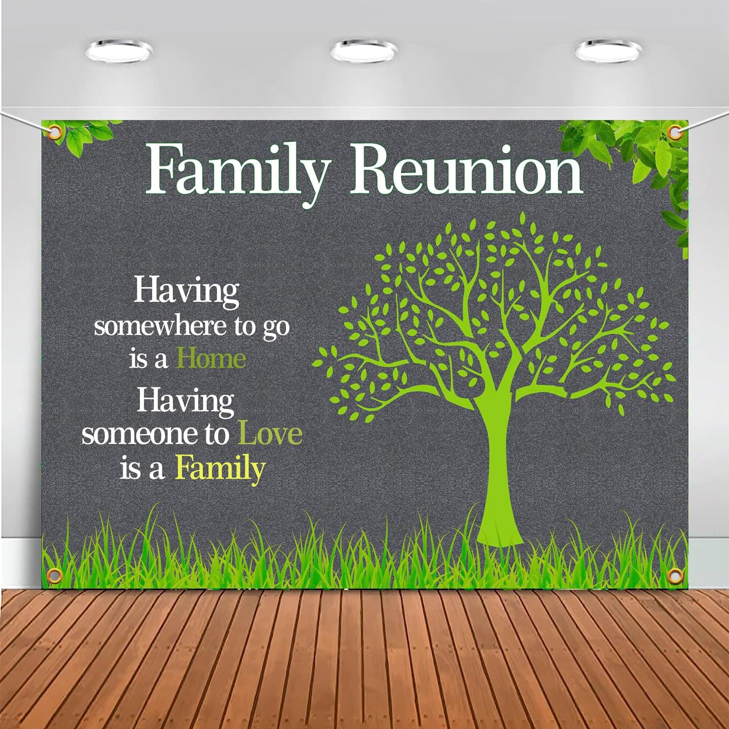 Amazon.com : Family Reunion Backdrop Banner - Family Tree Photo Booth ...