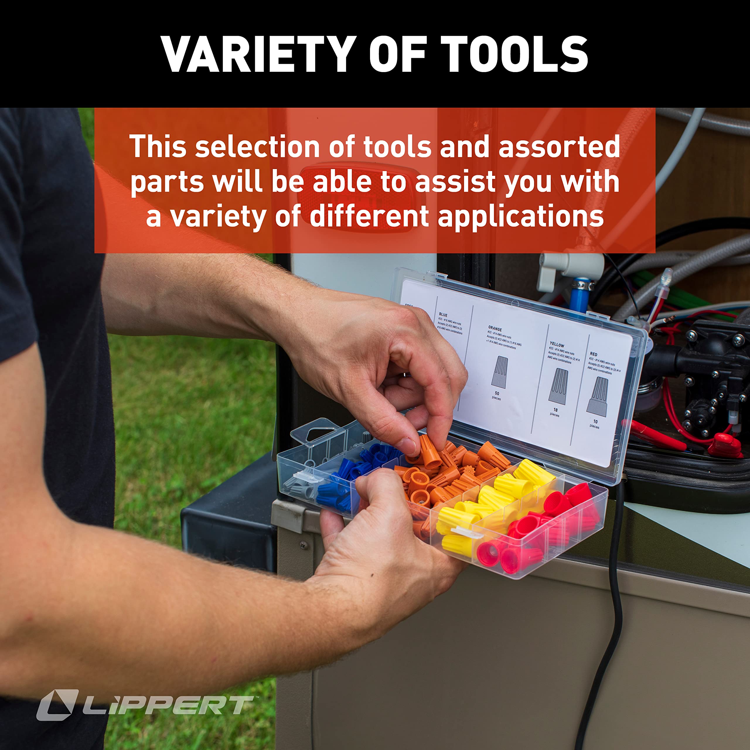 Snapklik.com : Lippert 15-Piece RV Tool Kit For Maintenance On Motorhomes