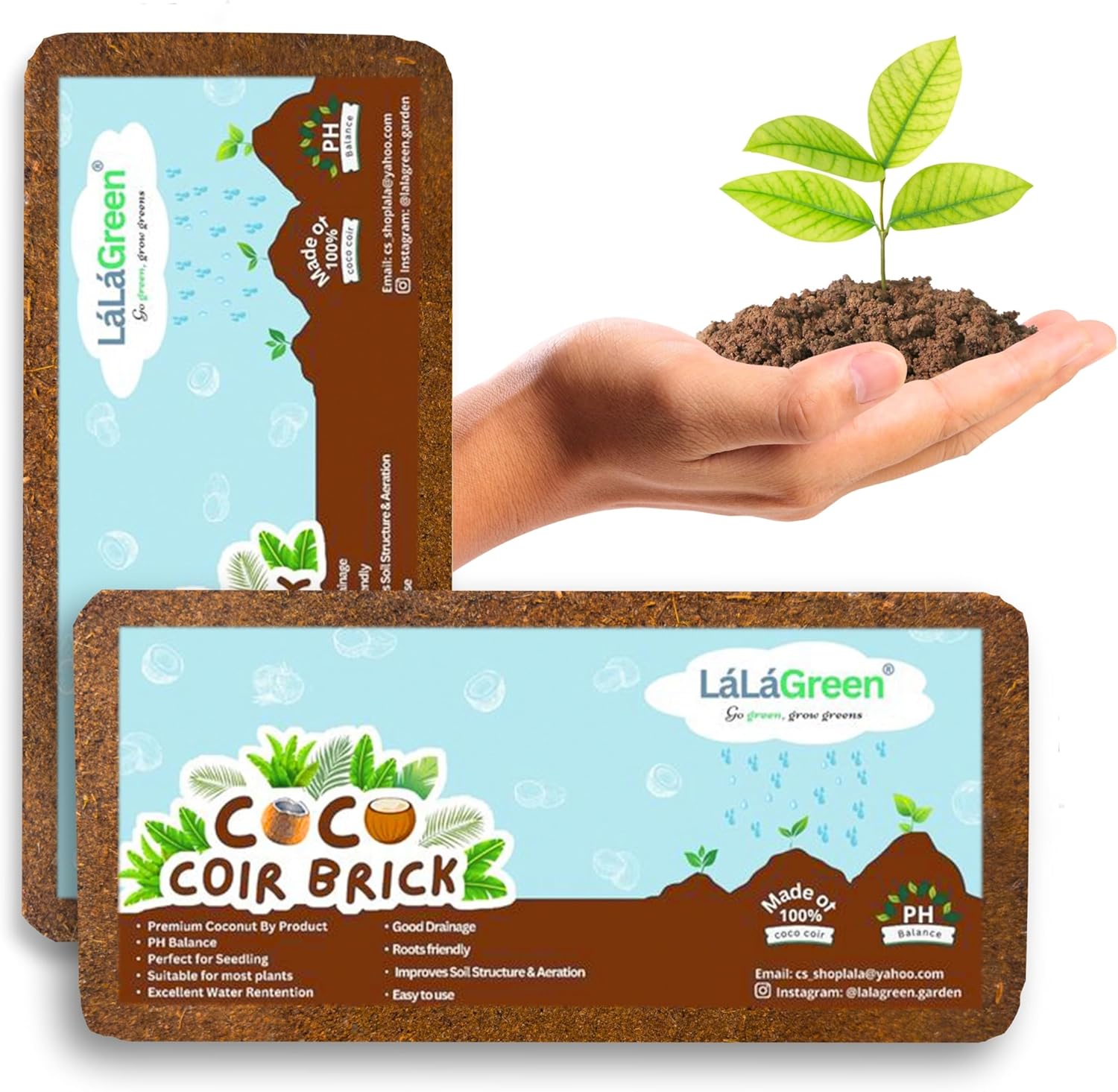 Amazon.com : LaLaGreen Indoor Planting Soil (2 Pack, 500g) Organic ...