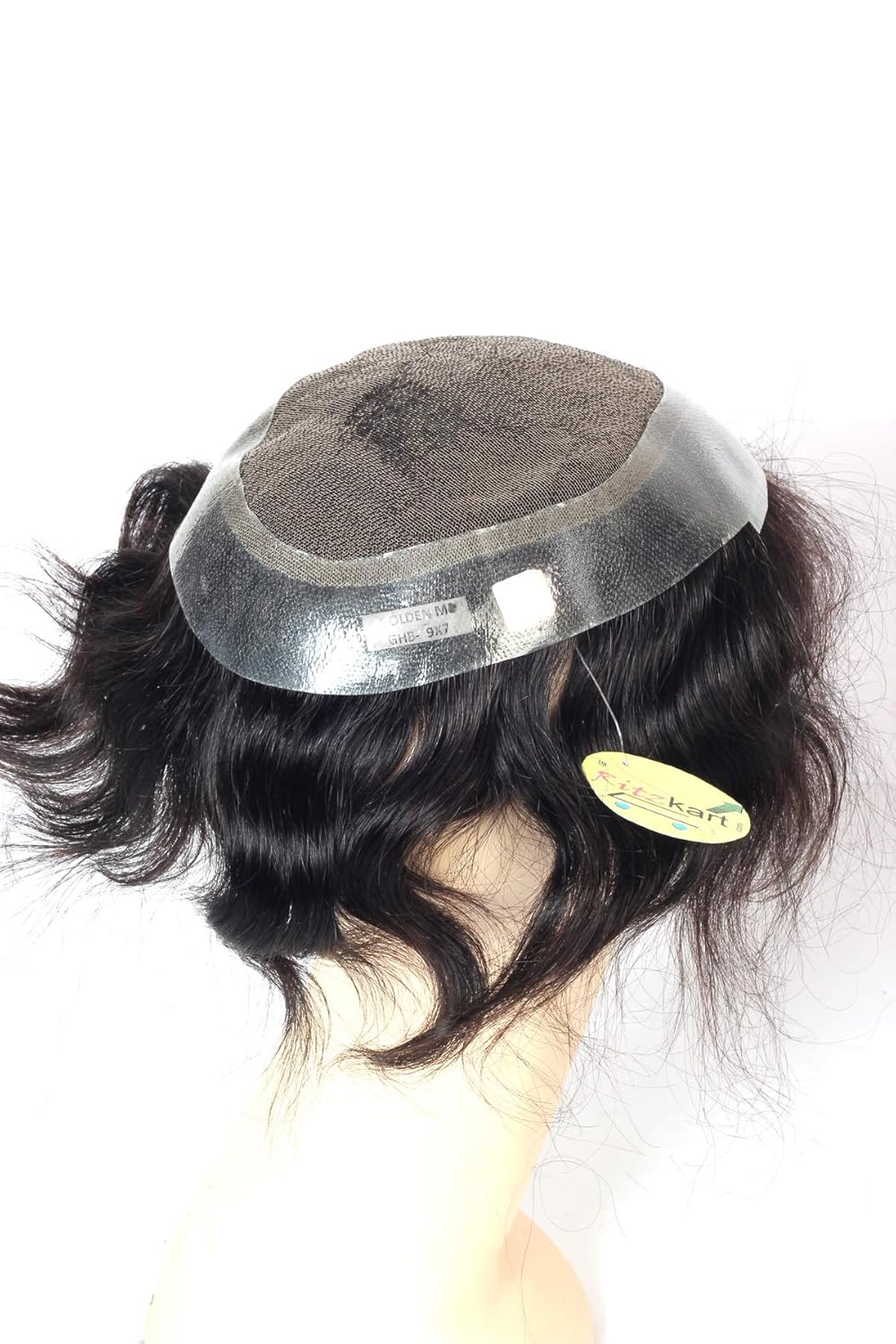 Amazon.com : RITZPRIME 8x6 100% Human hair Men patch Australian base 0. ...