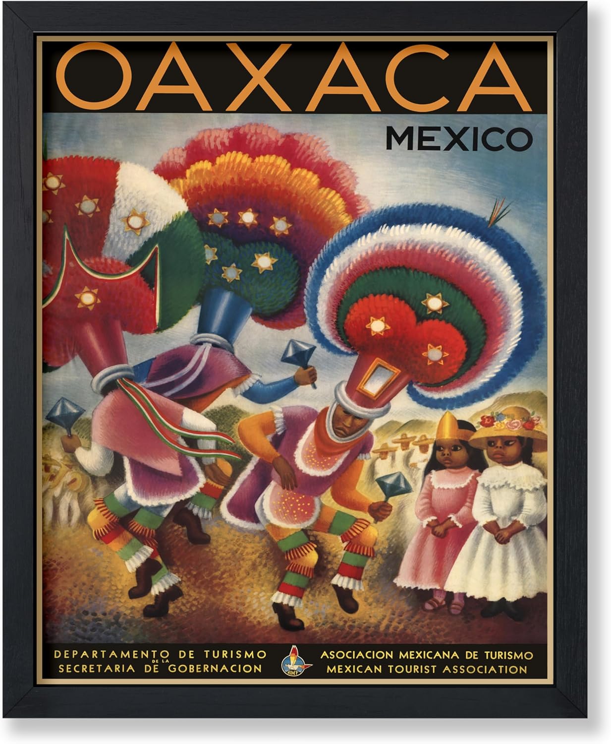 Amazon.com: Poster Master Vintage Travel Poster - Retro Oaxaca Print ...