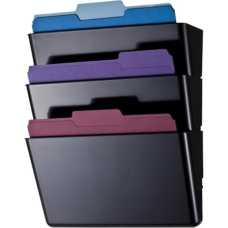 Amazon.com: Brenton Studio Unbreakable 3-Pocket Letter-Size Wall Files ...