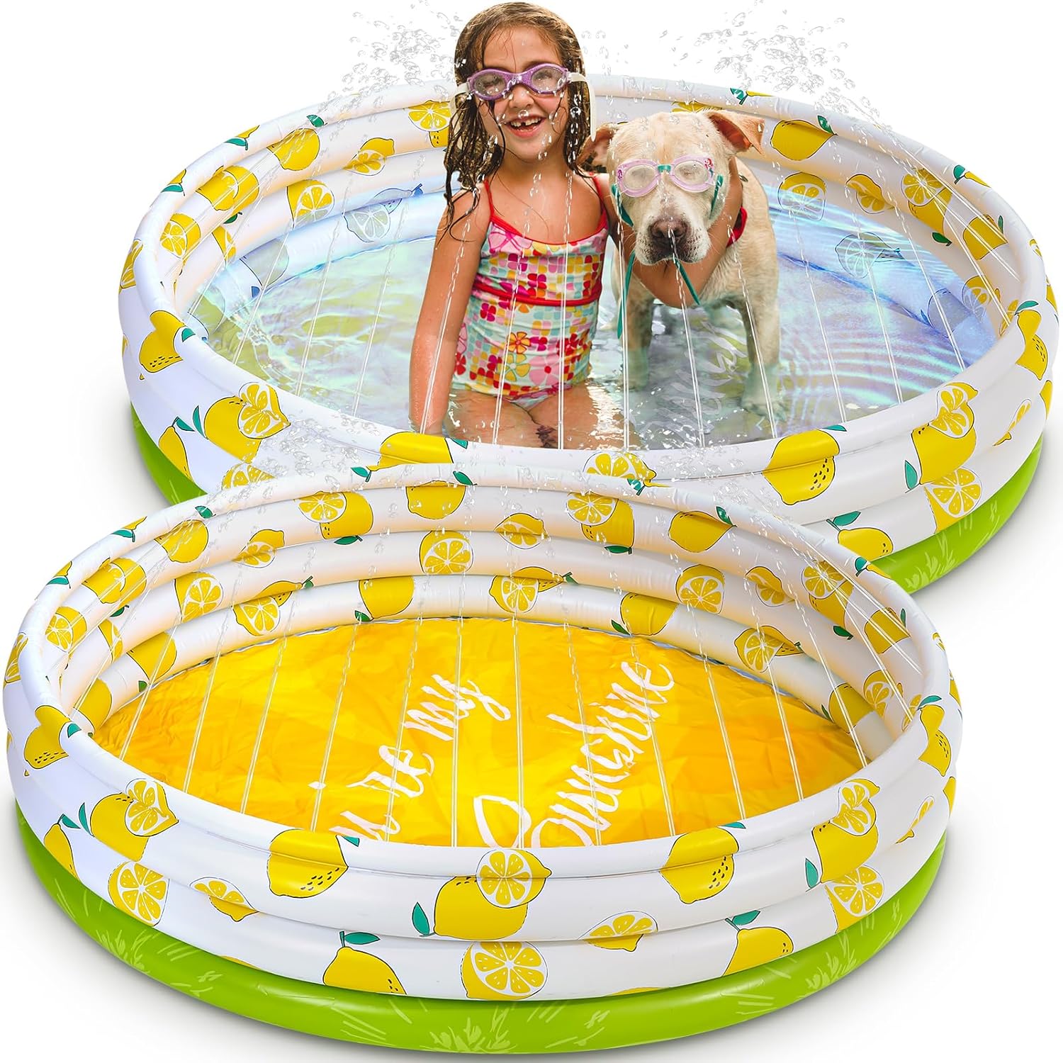 Amazon.com: Arrowbash Inflatable Water Sprinkler for Kids Large Dog ...