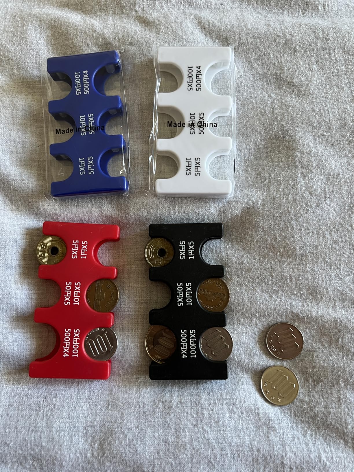 4Pcs Japanese Yen Coin Holder, Portable Yen Coin Case with 6 Slots ...