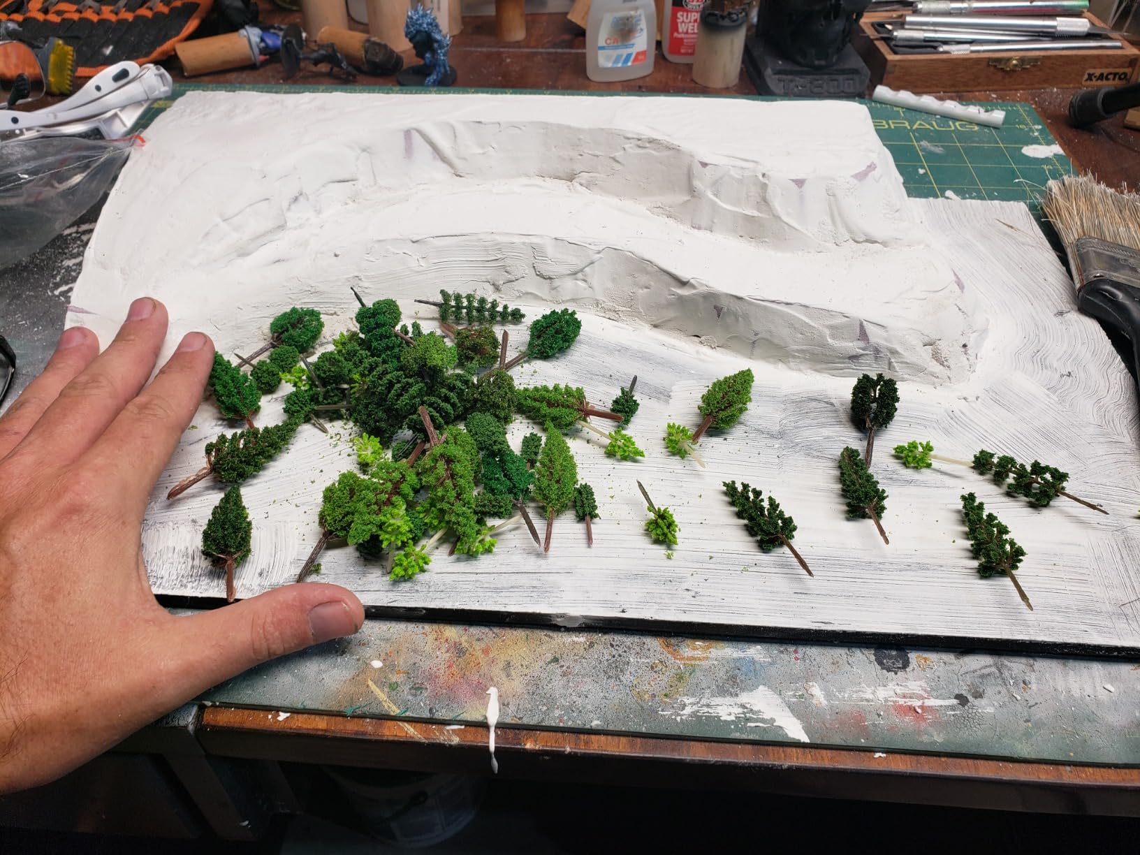 $3/mo - Finance 70pcs Mini Model Trees Model Train Scenery Mixed ...