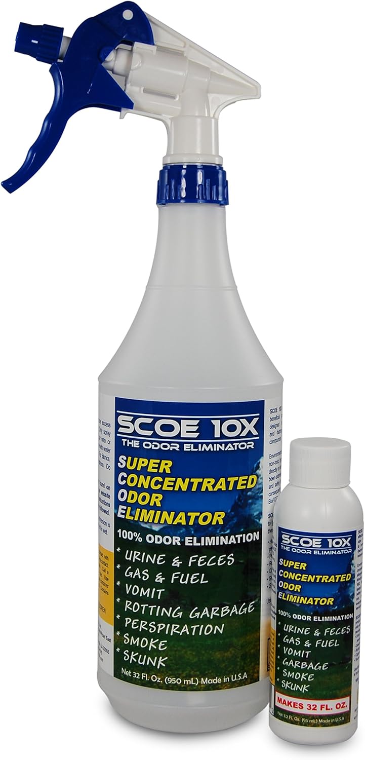 Amazon.com: SCOE 10X Odor Eliminator Concentrate 32 Oz Starter Kit ...