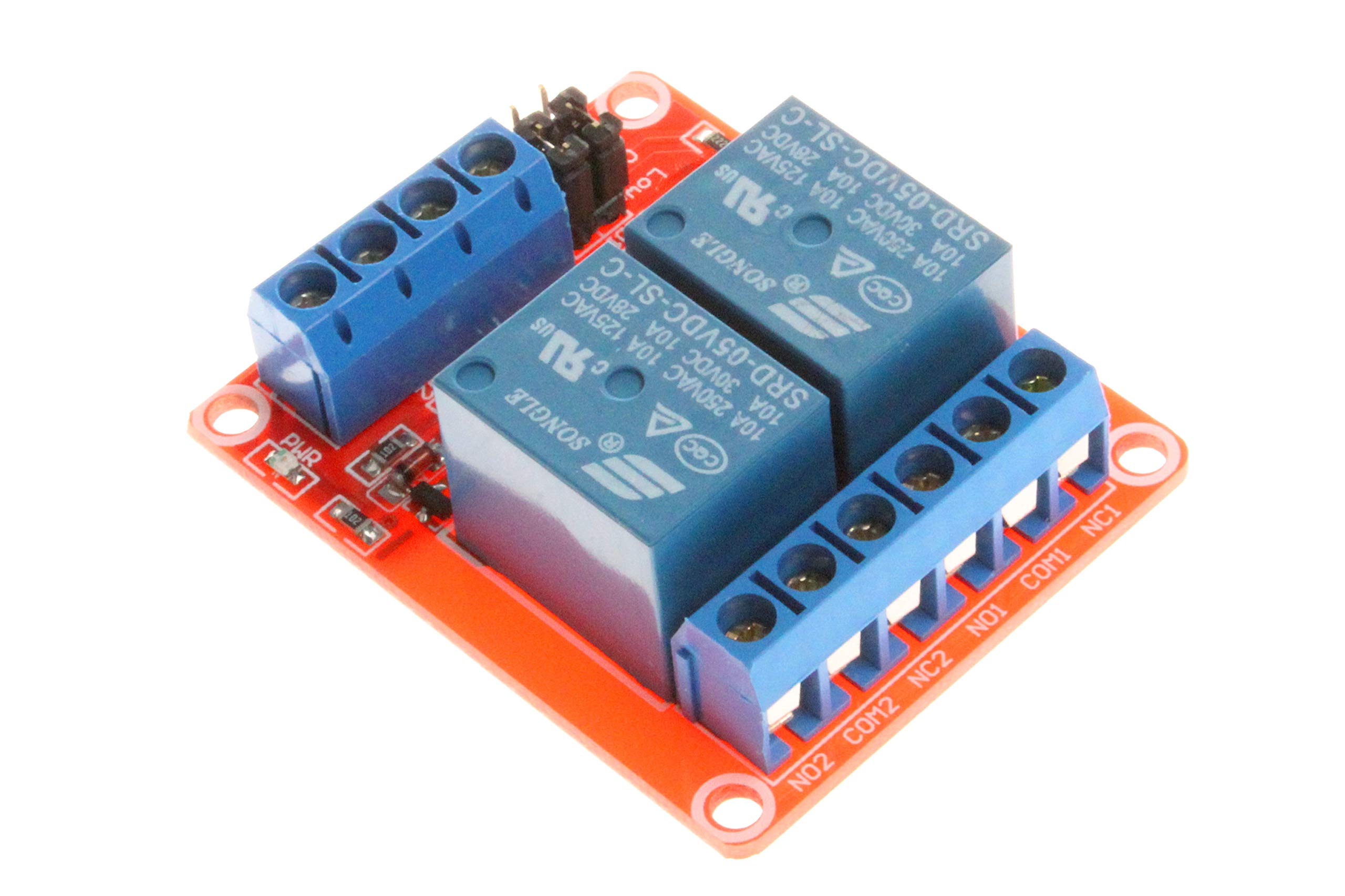 Snapklik.com : NOYITO 5V 2-Channel Relay Module High Low Level Trigger
