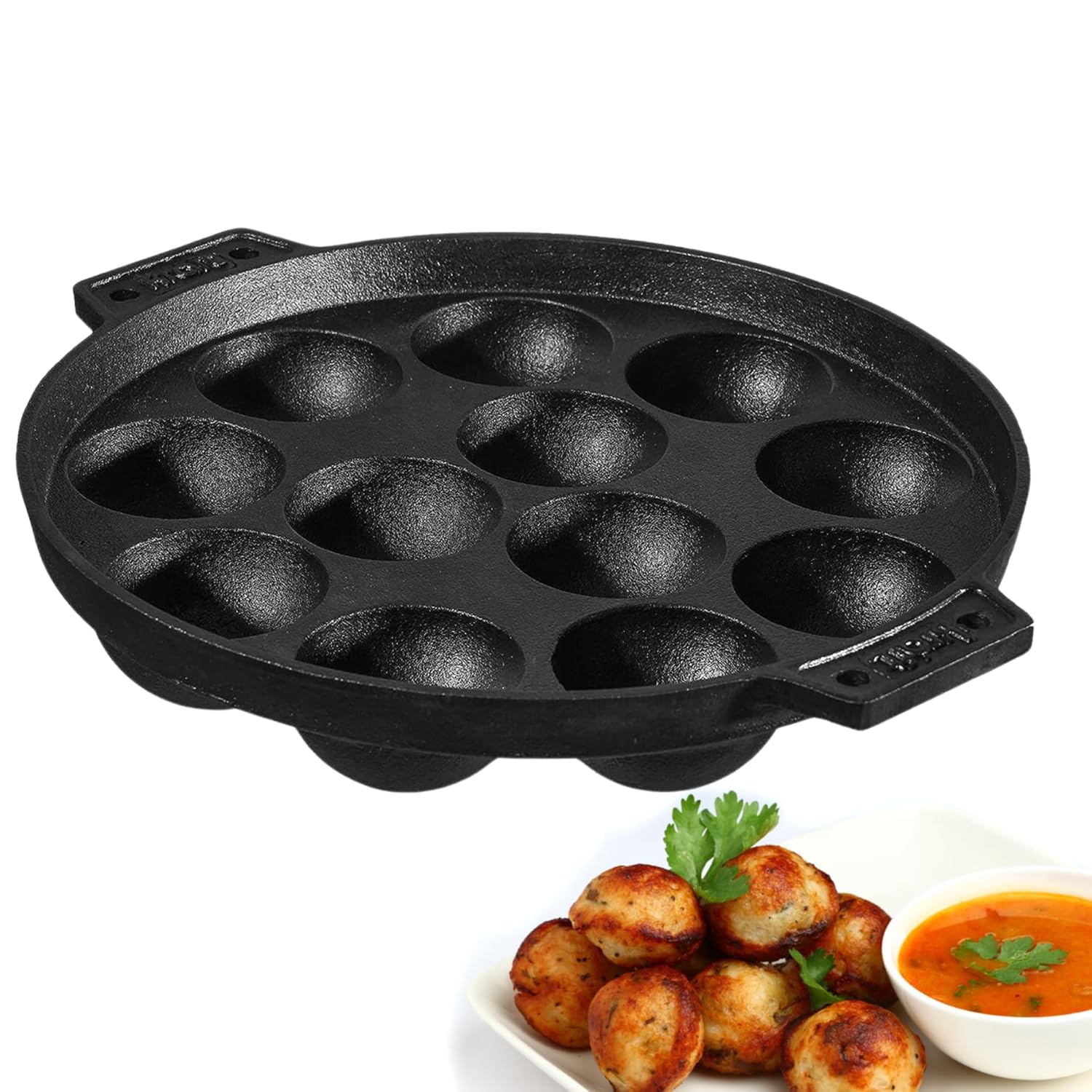 Buy Vinod Kraft Infinity Natural Stick Free Kuzhi Paniyaram Pan - 11 ...