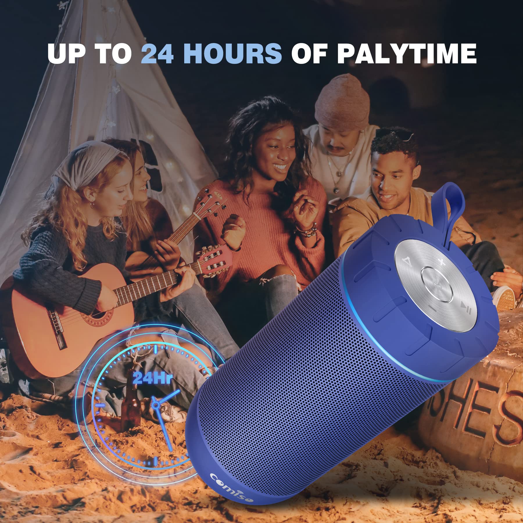 Snapklik.com : Comiso X26 Bluetooth Speaker, IPX4 Waterproof Speakers ...