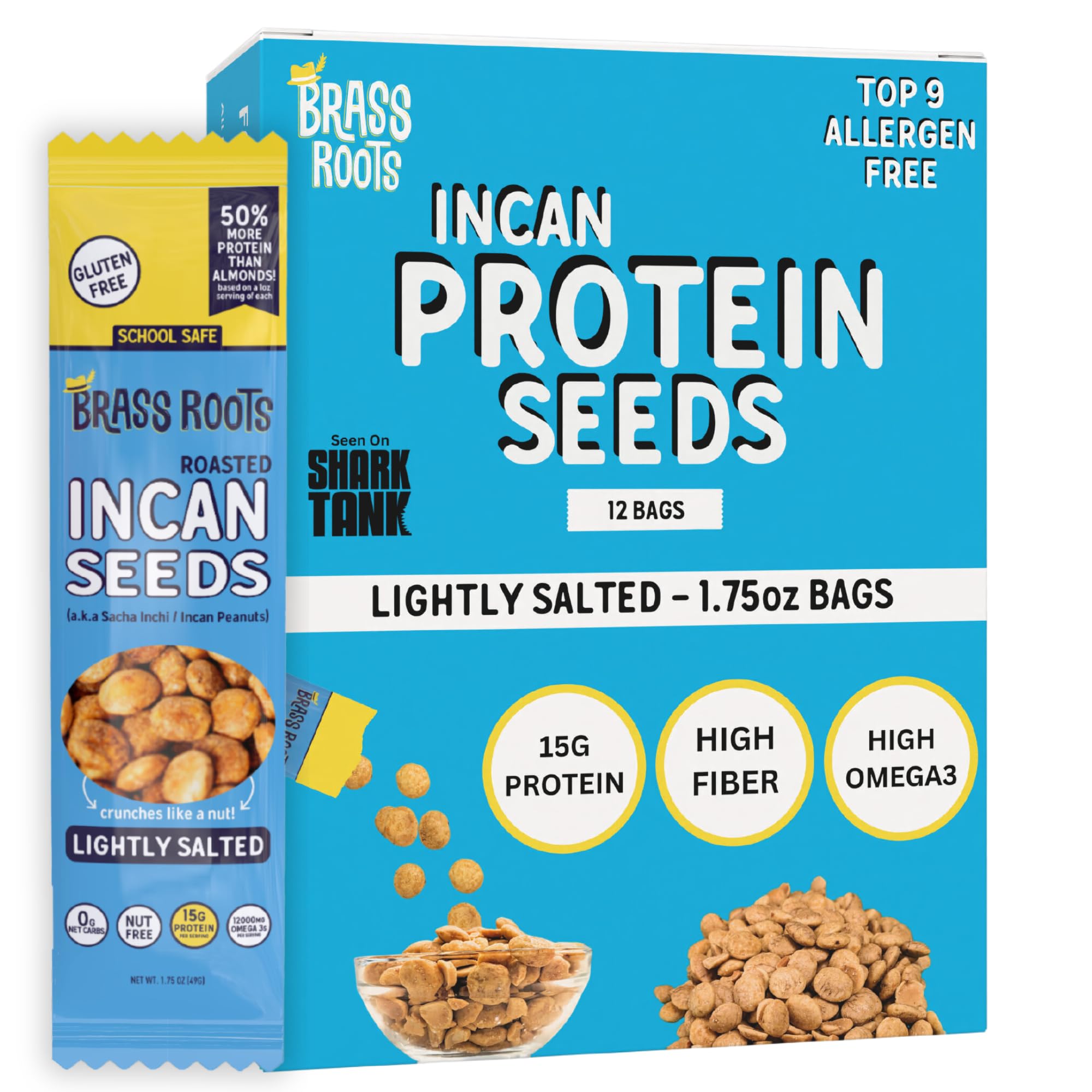 Amazon.com : Brass Roots Organic Roasted Sacha Inchi Seeds | Keto ...