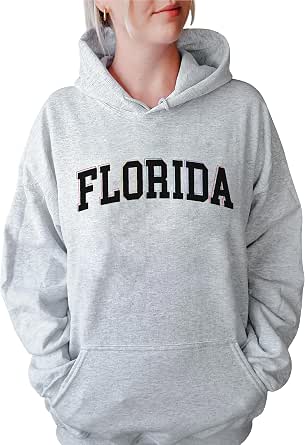 Amazon.com: TEEAMORE Florida Sweatshirt Cute Summer Florida Beach ...