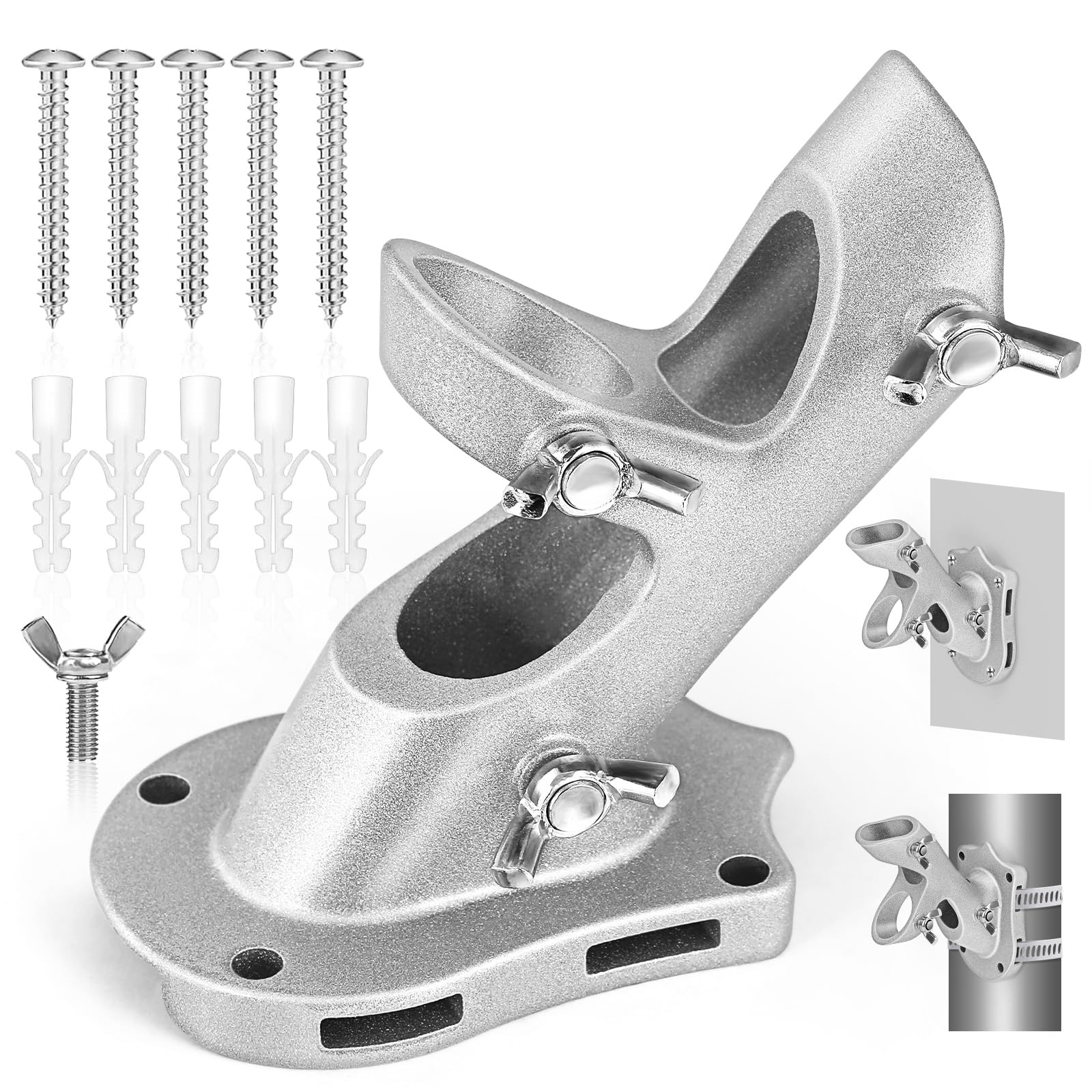 Metal Flag Pole Brackets MUTI PURPOSE ALUMINUM FLAG POLE BRACKET