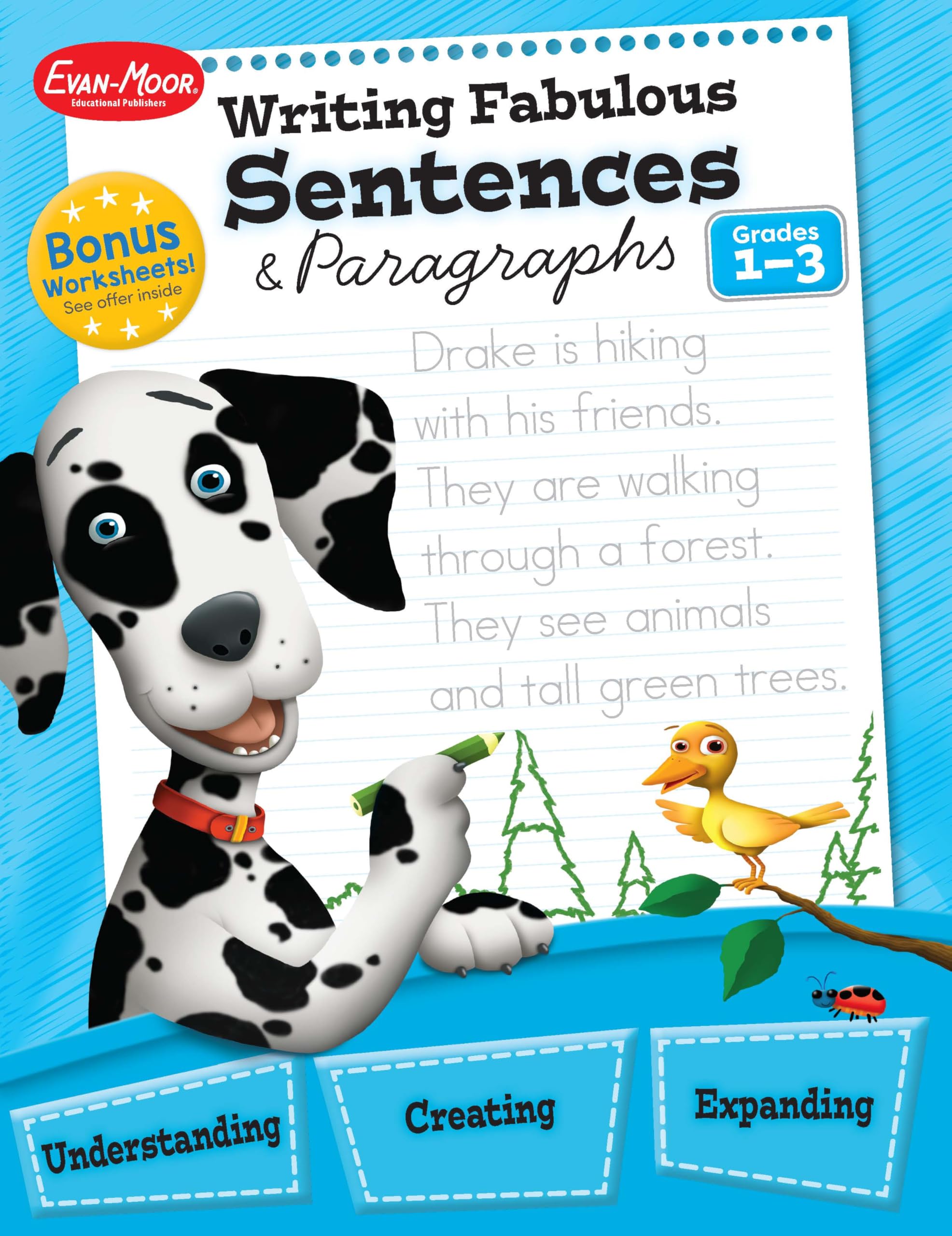 Evan-Moor Writing Fabulous Sentences and Paragraphs, Grades 1-3 ...