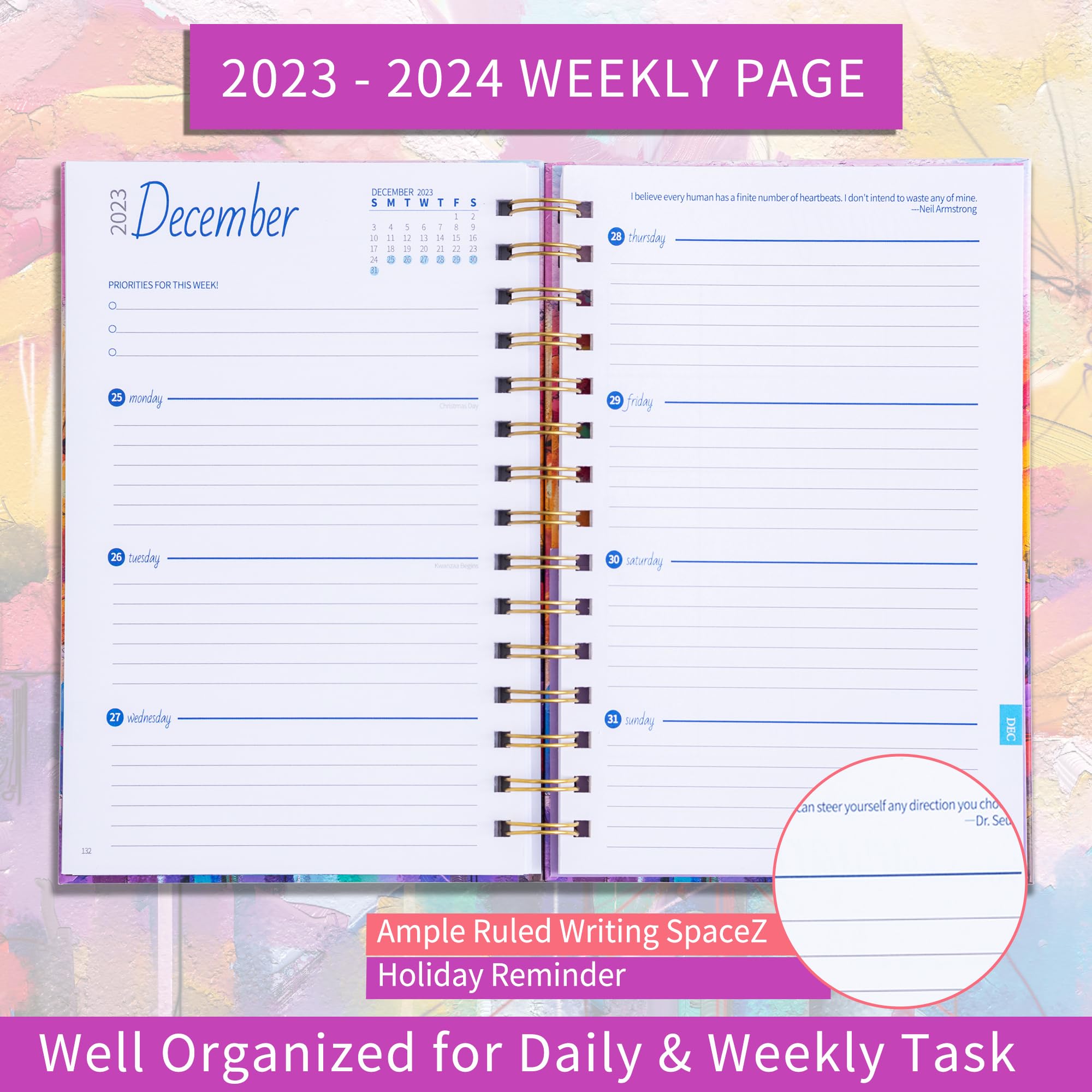 Snapklik.com : Planner 2024 Daily Weekly Monthly Teacher Planner, 85x11 ...