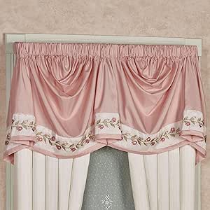 Amazon.com: Touch of Class Blush Rose Wide Empire Valance Window ...