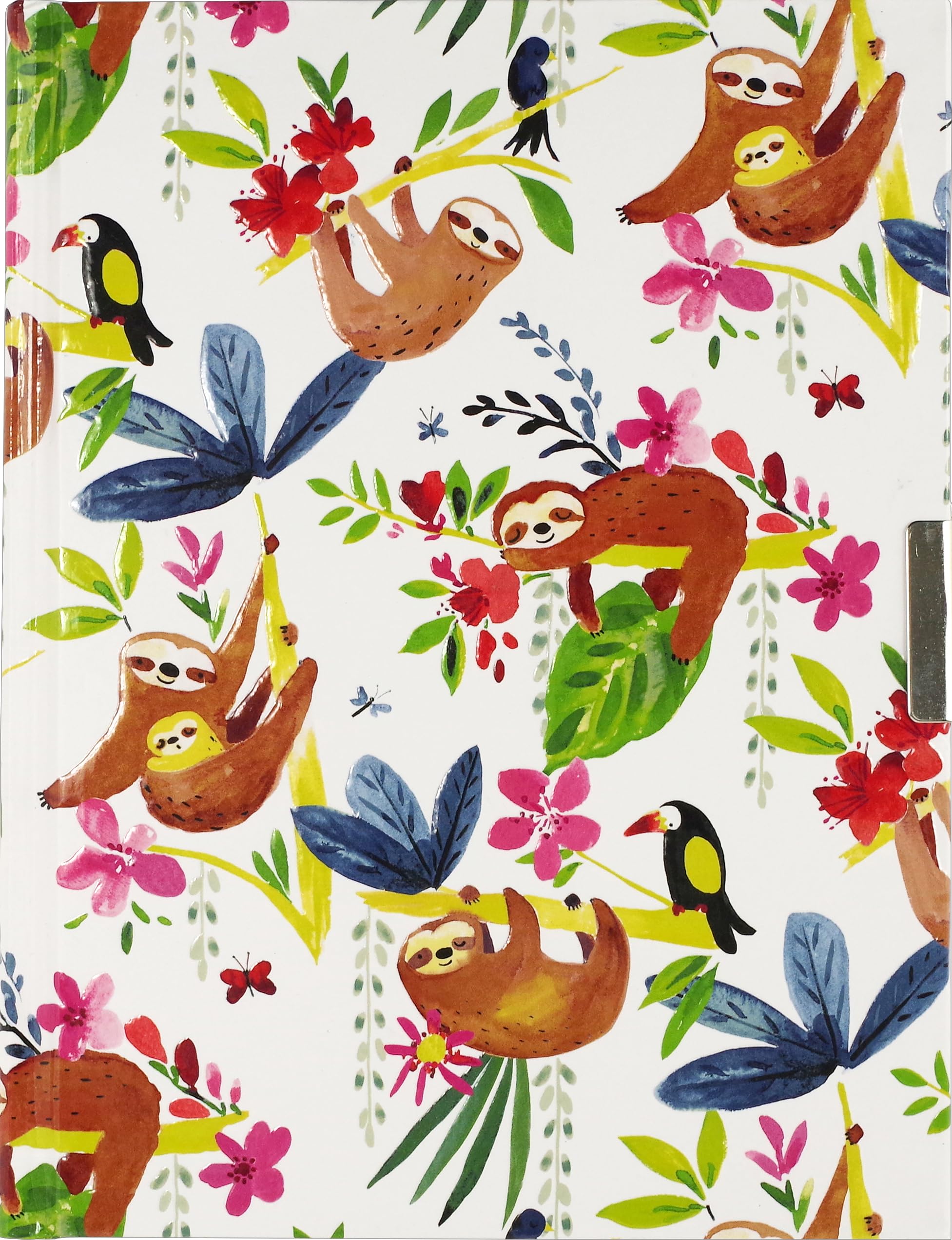 Swinging Sloths Diary with Lock (Upgraded Lock!): Peter Pauper Press ...