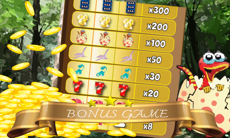 Jurassic Extinct Fight Slot : Tropical Dinosaurs Casino Games:Amazon ...