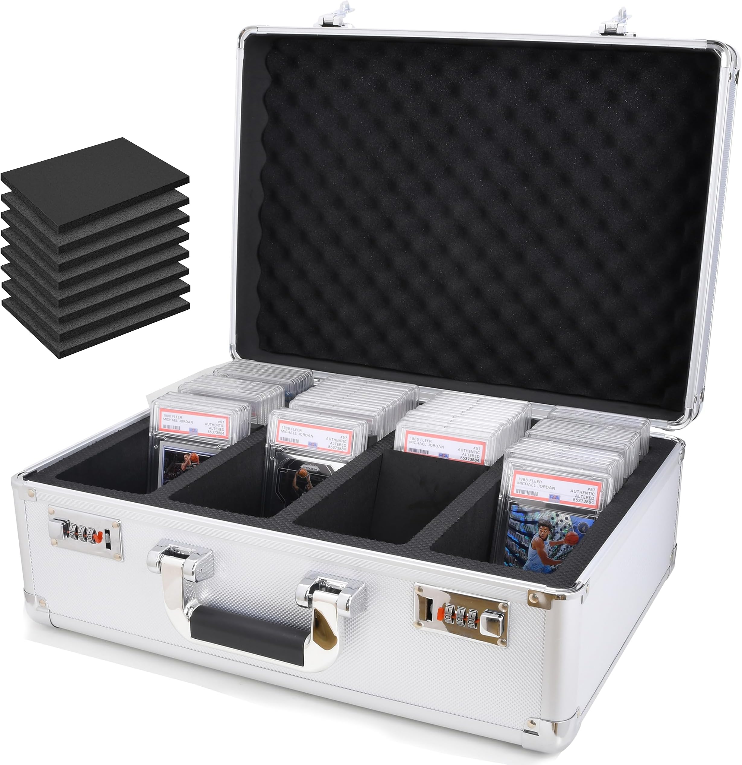 Amazon.com: VALUN 160+ 4 ROW Graded Card Storage Box; Durable Sports ...