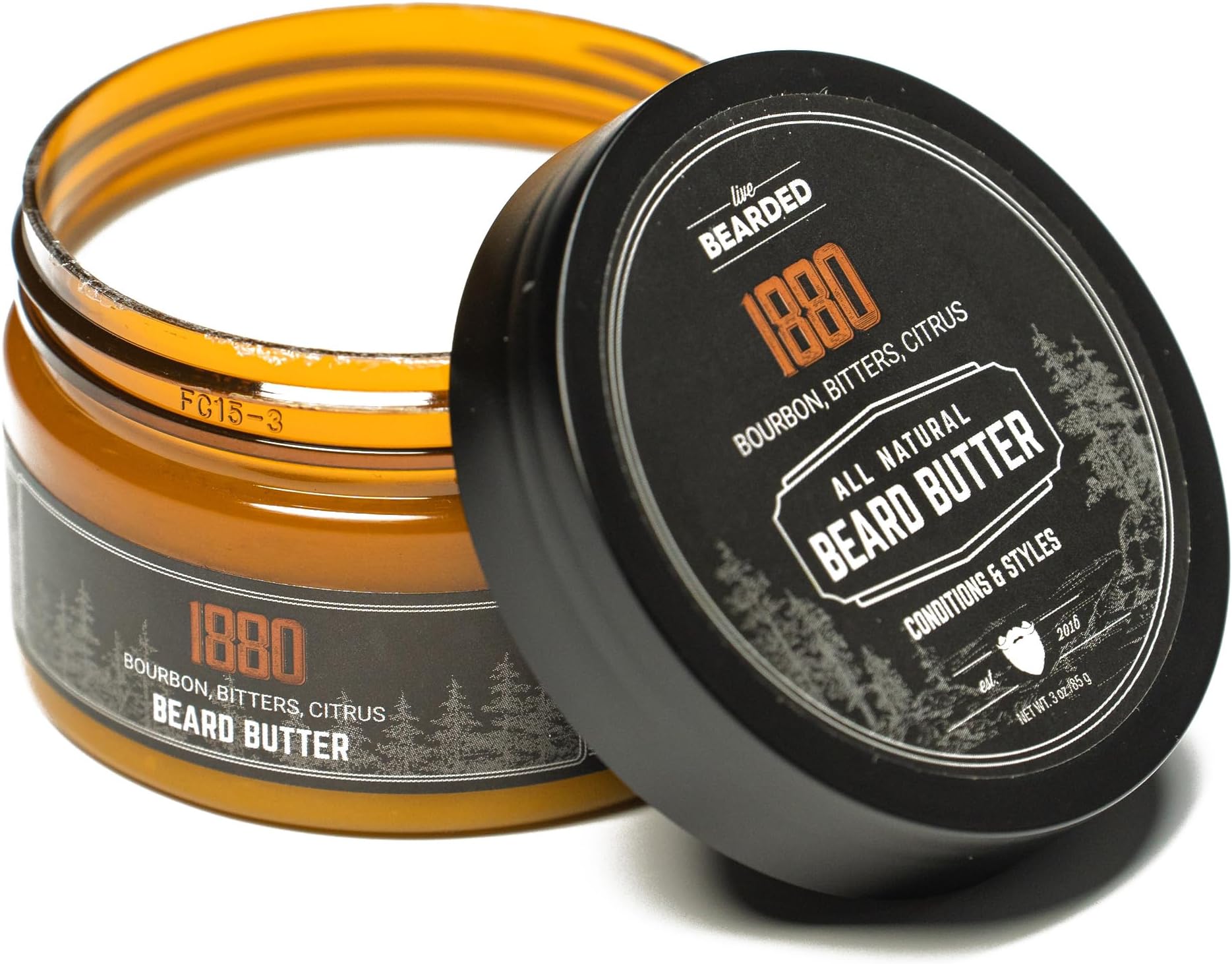 Amazon.com : Live Bearded: Beard Butter, Made in USA - 1880, 3oz ...