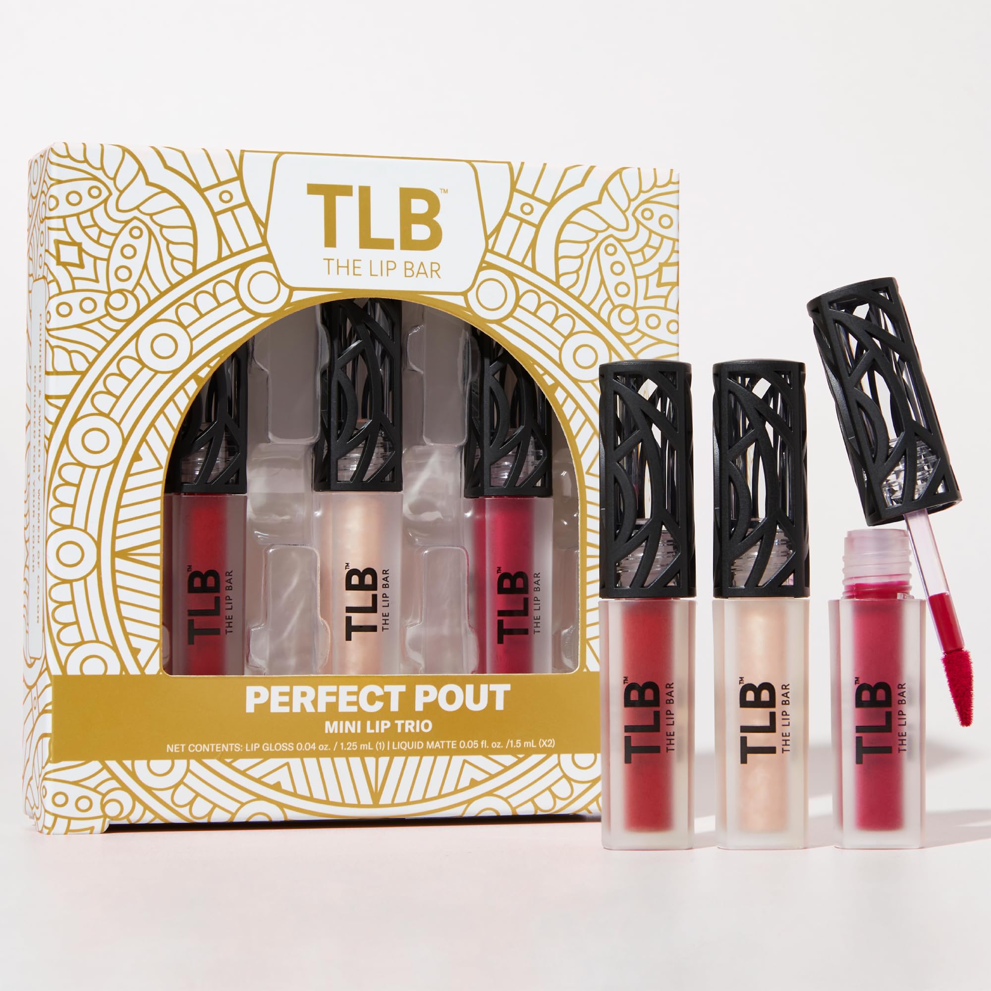 Amazon.com : The Lip Bar - Perfect Pout Mini Lip Trio Gift Set (3 ...