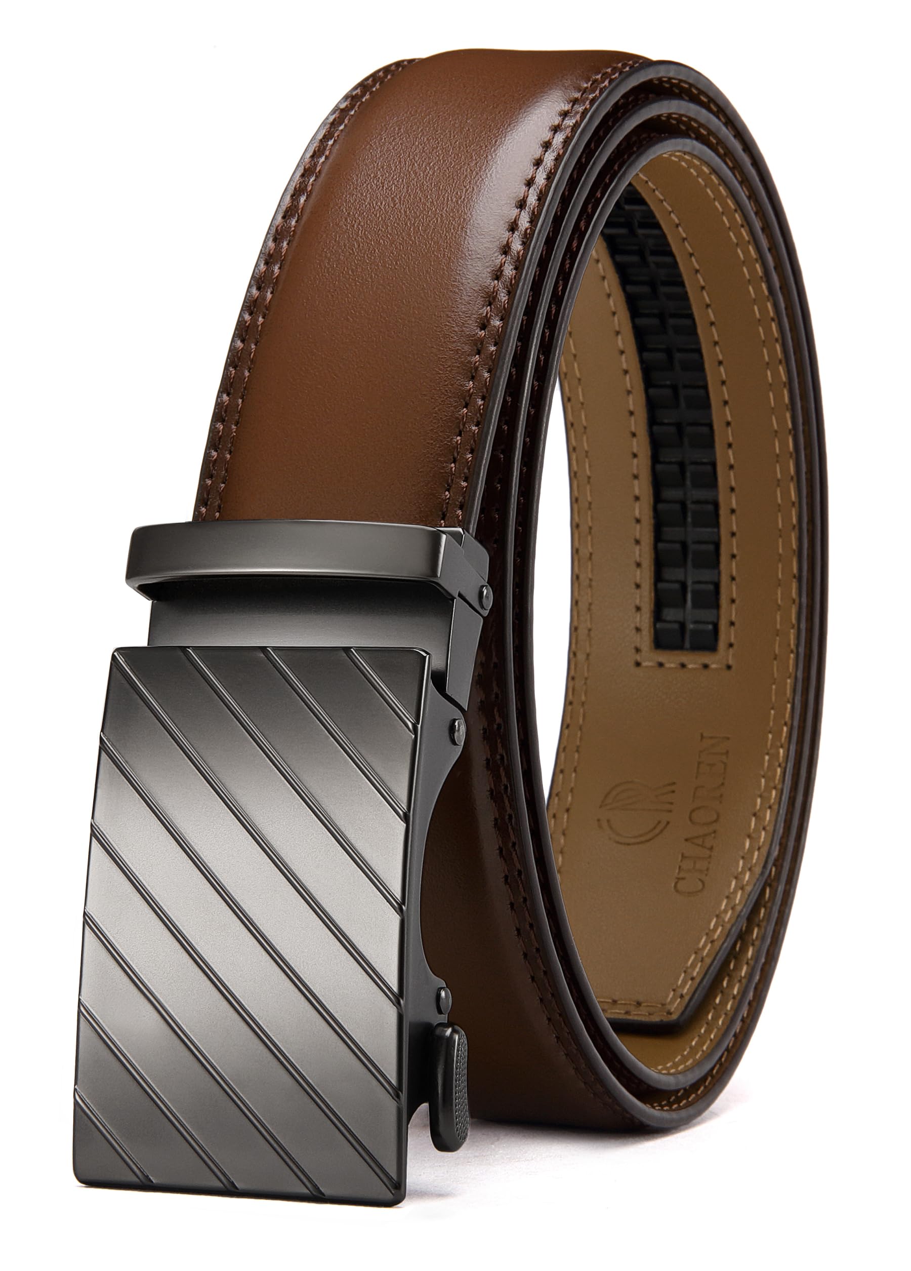 Snapklik.com : CHAOREN Leather Ratchet Belt Men - Customizable Fit ...