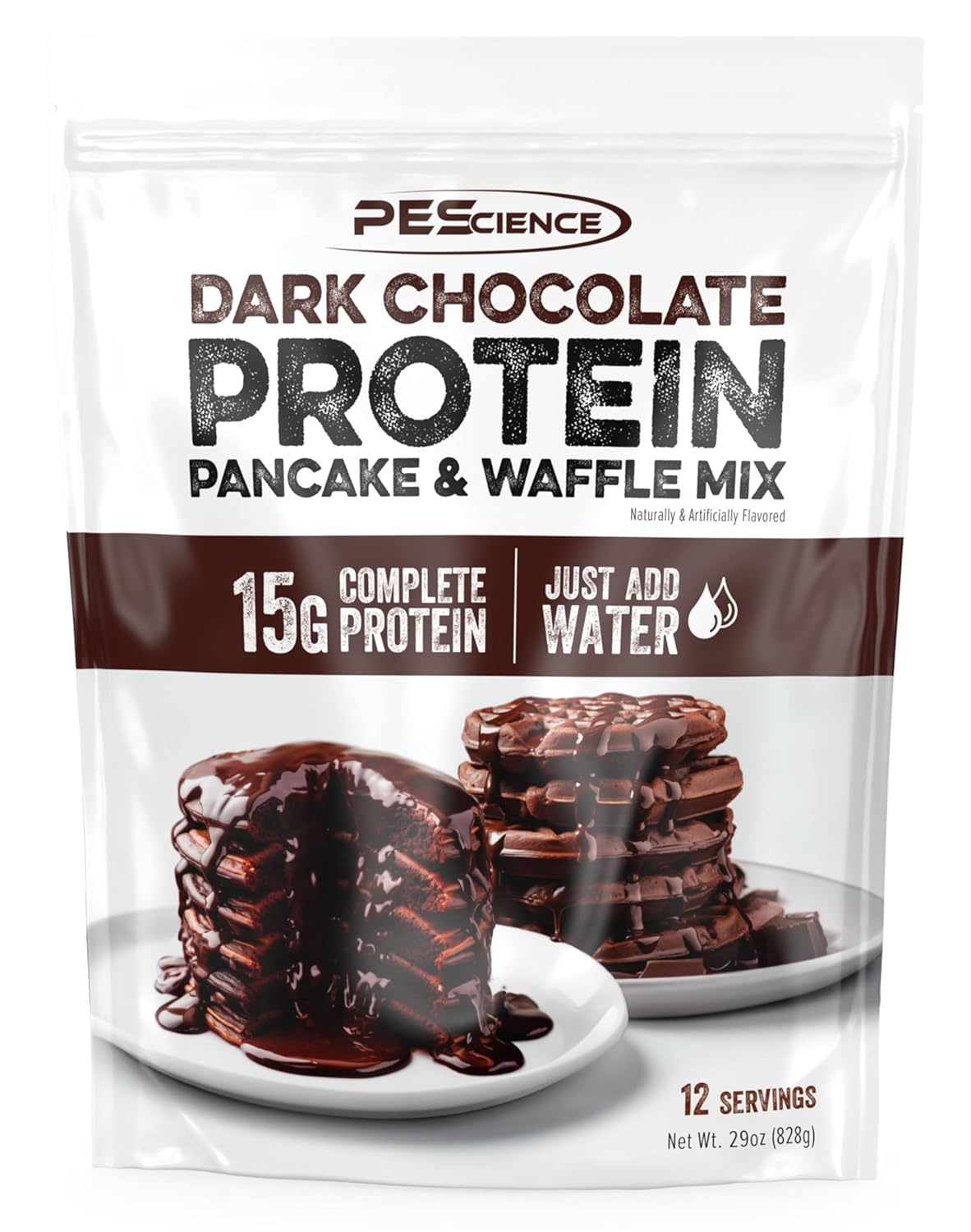 Amazon.com : PEScience High Protein Pancake & Waffle Mix, Dark ...