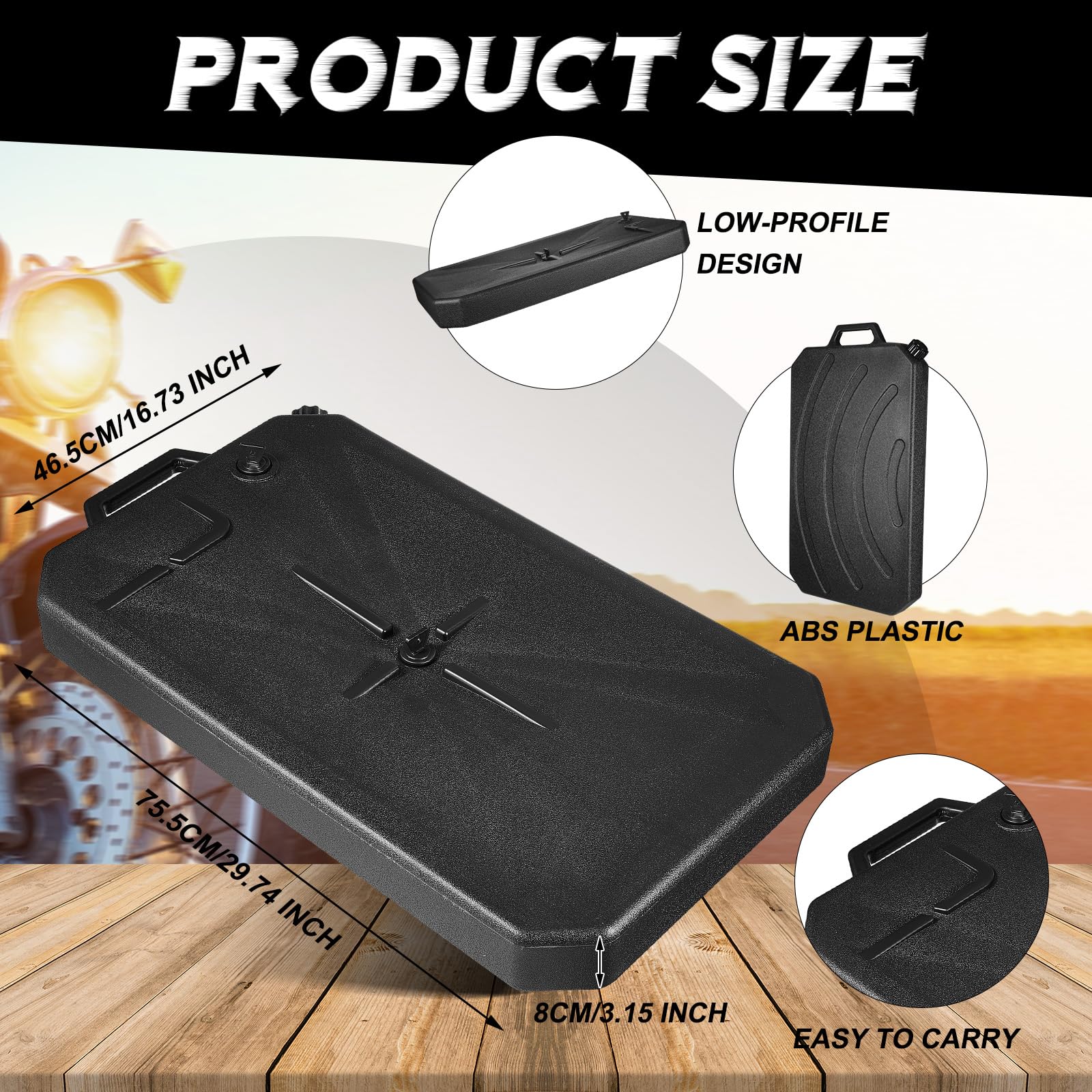 Snapklik.com : Universal ABS Low Profile Motorcycle Oil Drain Pan Spout ...