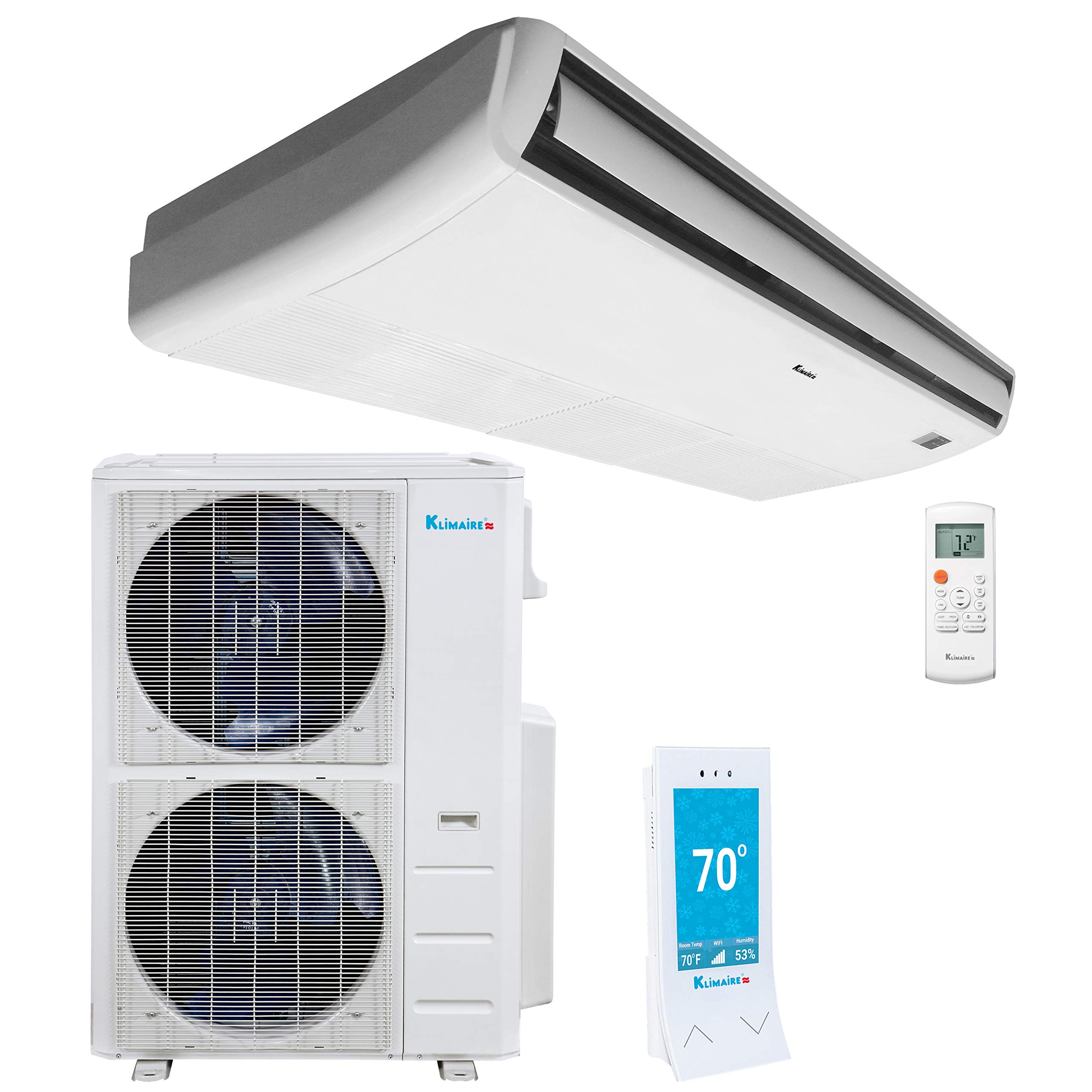 Buy Klimaire 5 Ton 18 SEER Light Commercial Floor/Ceiling Inverter Heat ...